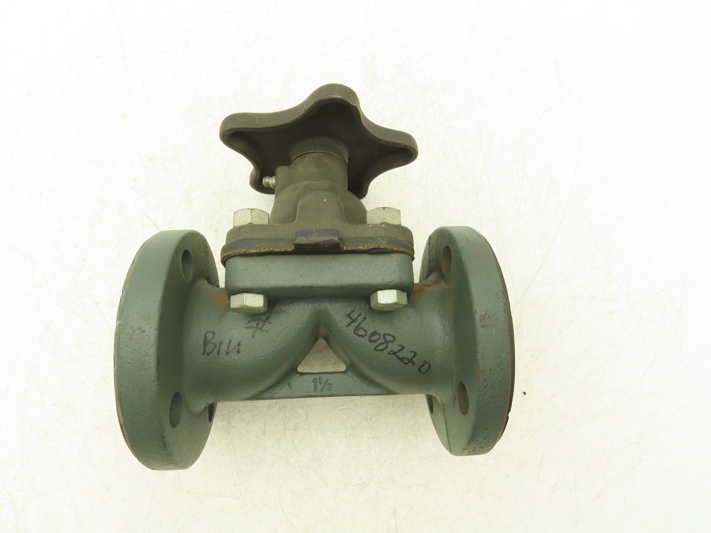 Rockwell 1-1/2" Flanged Diaphragm Pinch Valve Non-Rising Stem Fig CWP ...