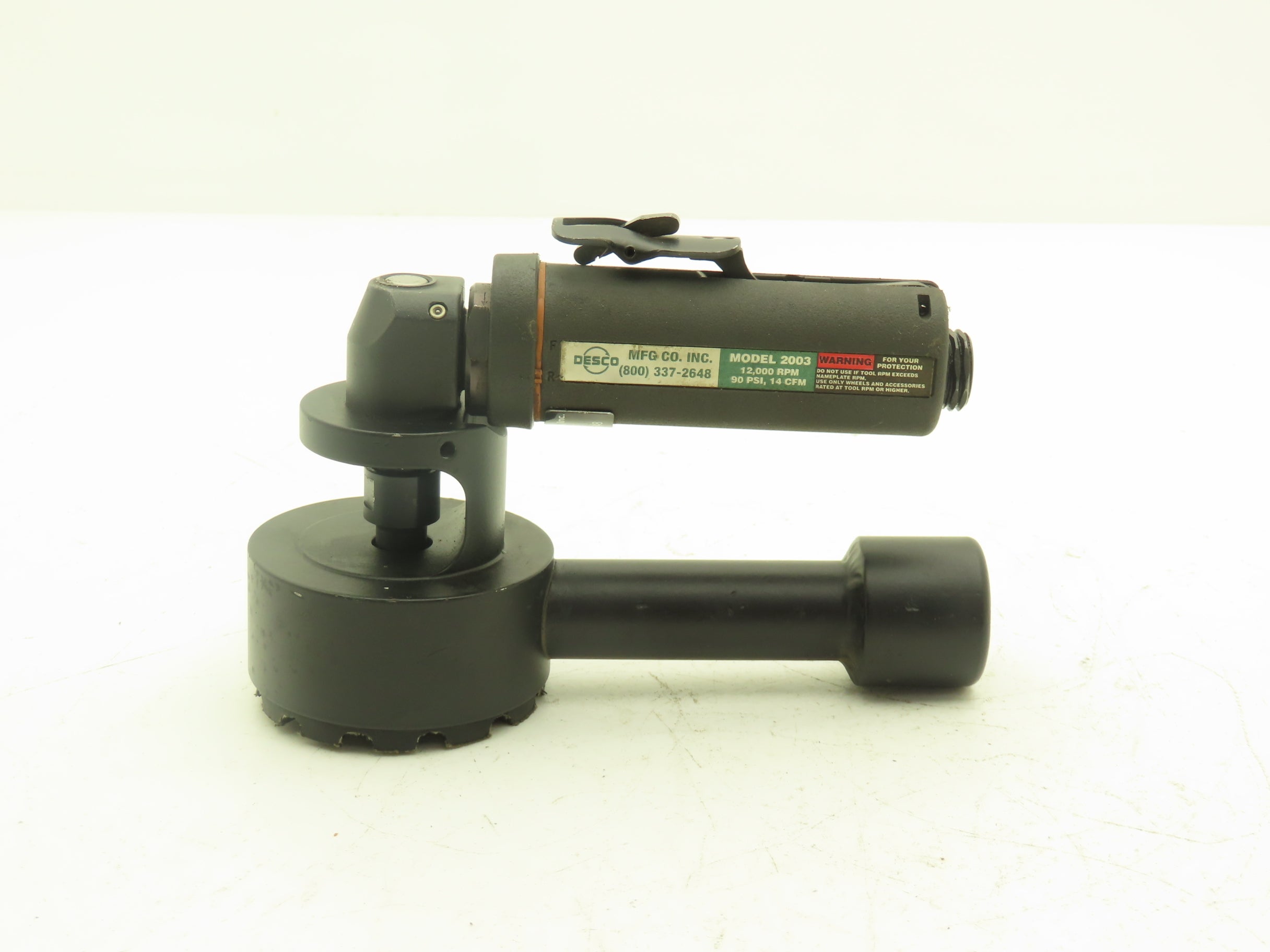 Desco 2003 Pneumatic Grinder Roll Lock 3" W/Dust Collection Stuck In O ...