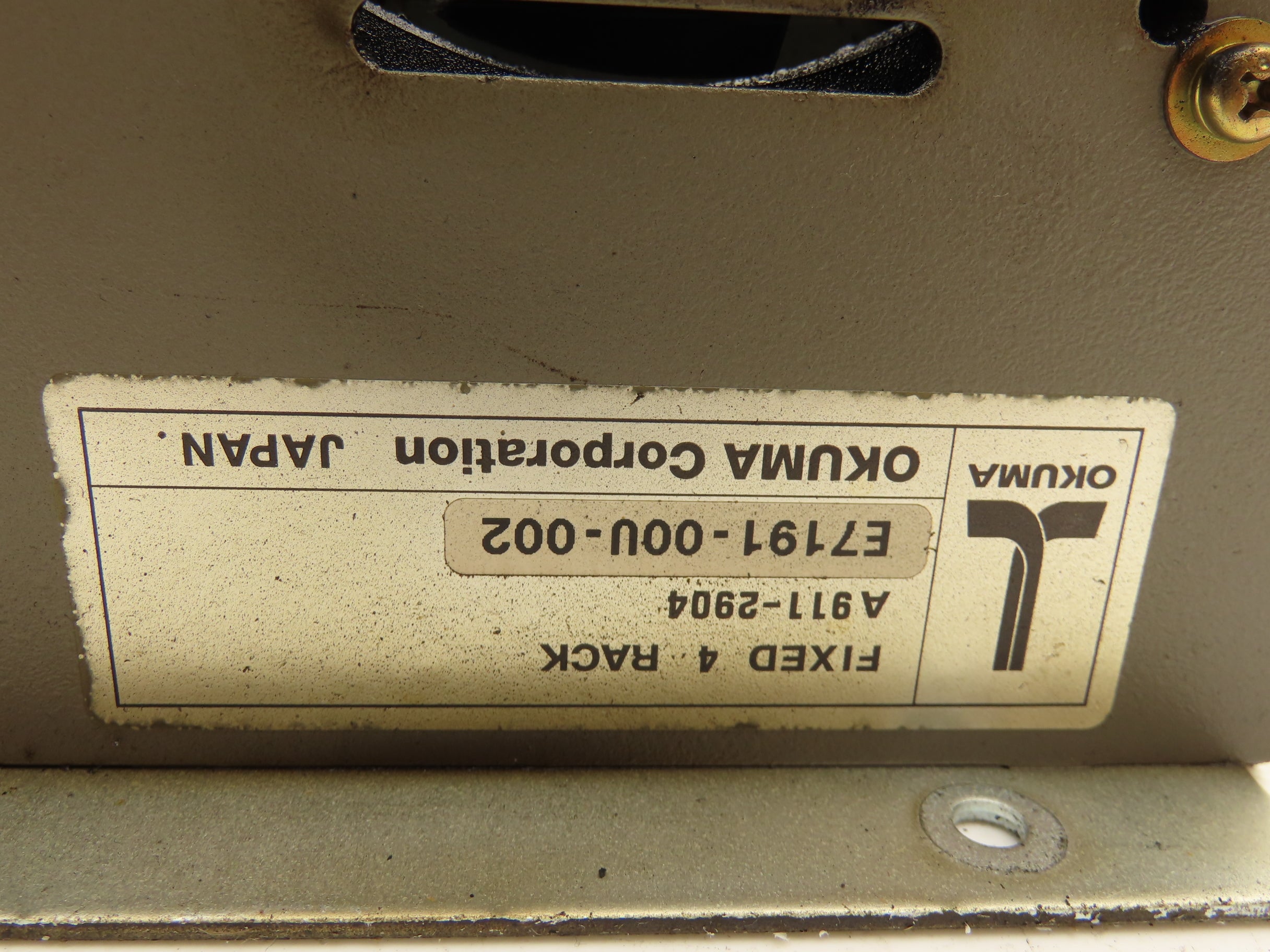 Okuma E7191-00U-002 PLC Chassis Unit with Motherboard Backplane 1911-2 ...