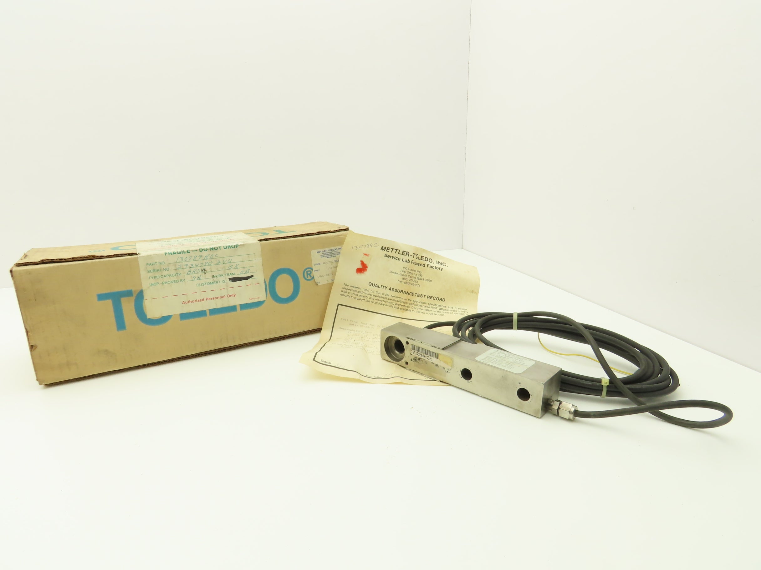 Mettler Toledo 130789R0C Weigh Scale Load Cell 5000 Lb – ARROW ...