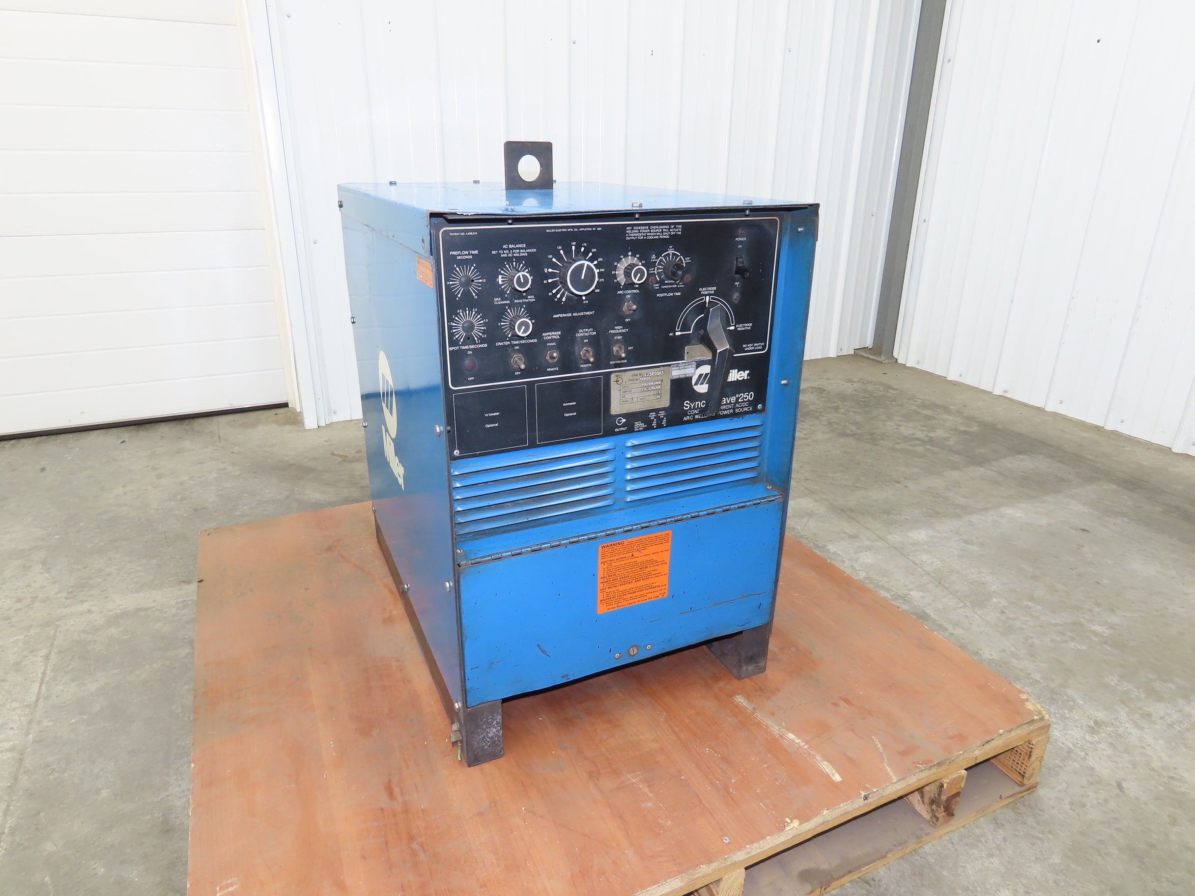 Miller Syncrowave 250 Arc Welding Power Source CC AC/DC Constant Curre ...
