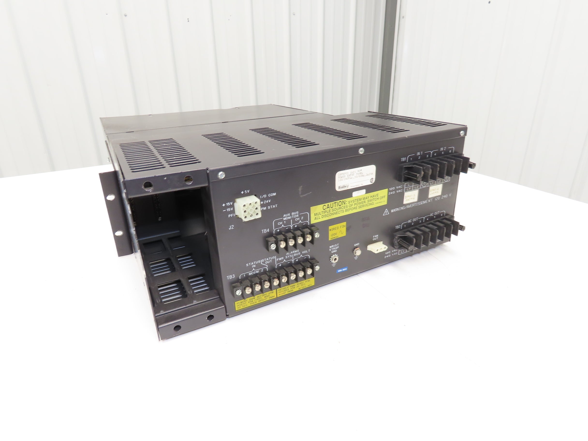 Bailey INFI 90 Power Entry Panel 120/240VAC 50/60Hz 2x25A – ARROW ...