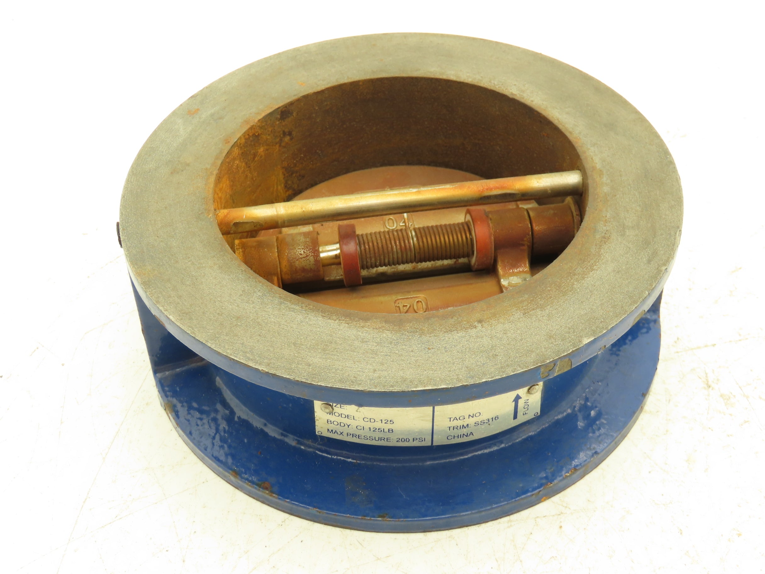 SF Equipment CD-125 4" Dual Plate Check Valve Double Door Wafer Style ...