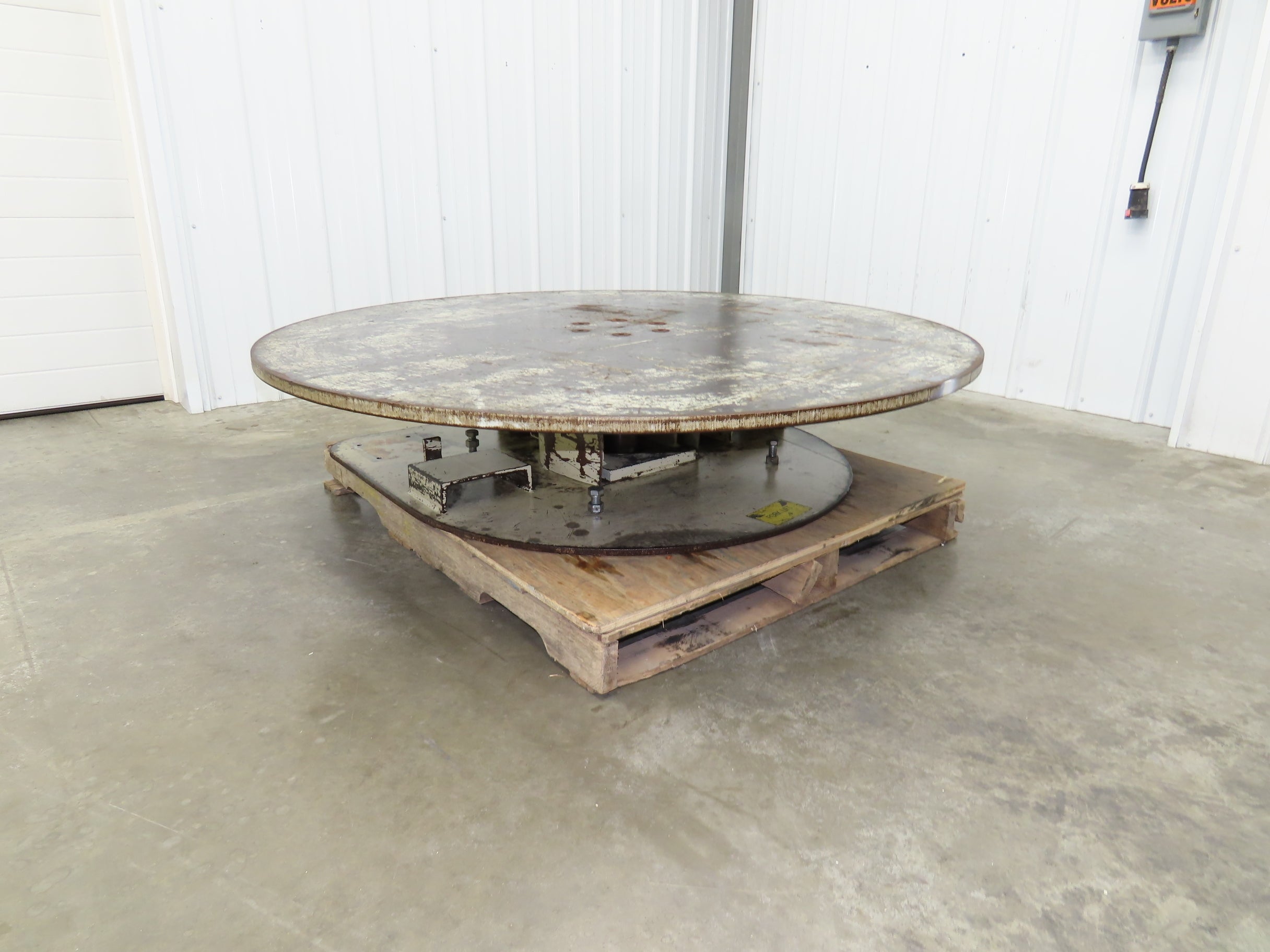 1" Steel Top Turn Table Work Bench Uncoiler 60" Top 1Hp 90V DC Motor ...