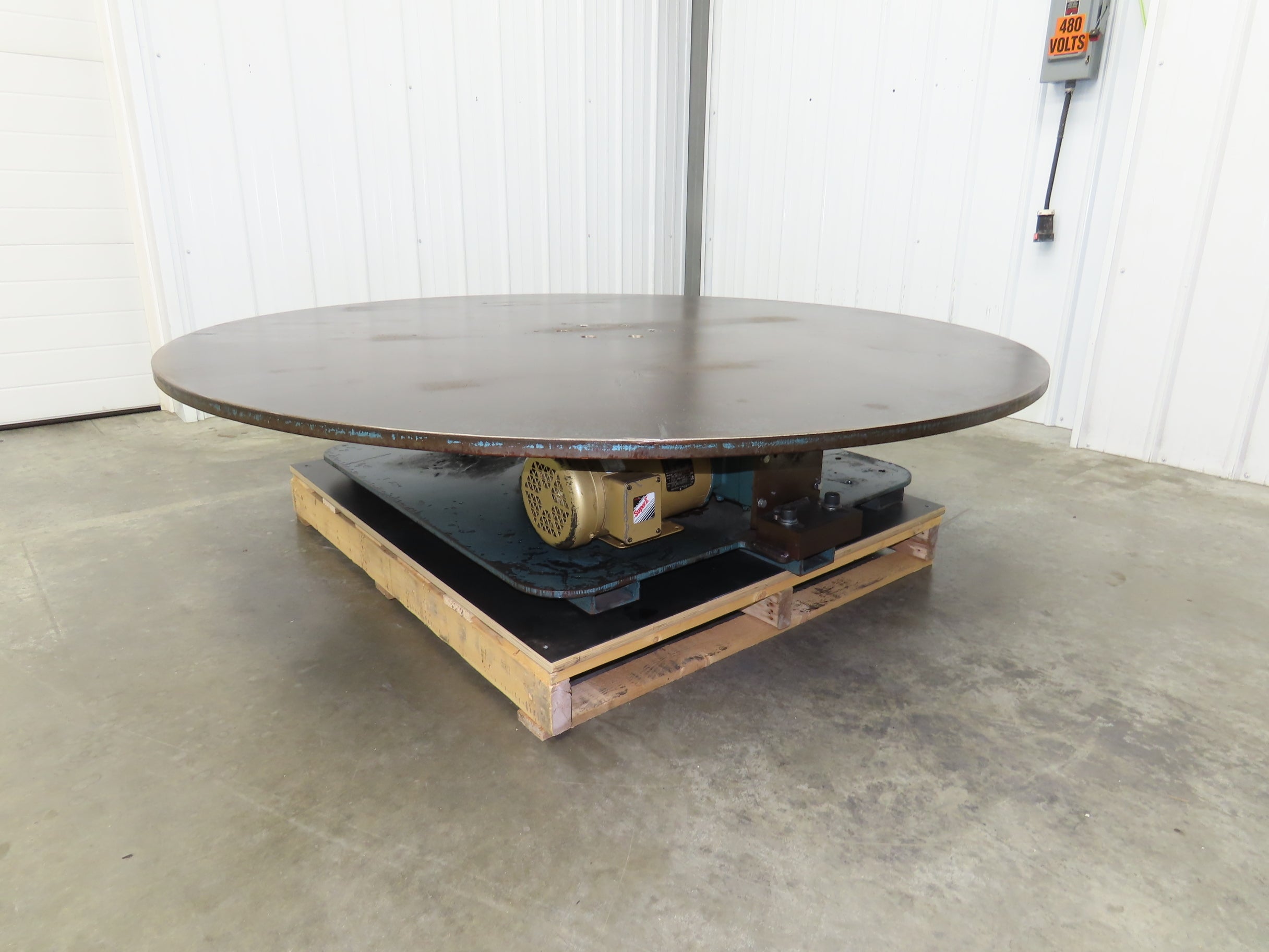 1" Steel Top Turn Table Work Bench Uncoiler 72" Top 2Hp 230/460V Motor ...