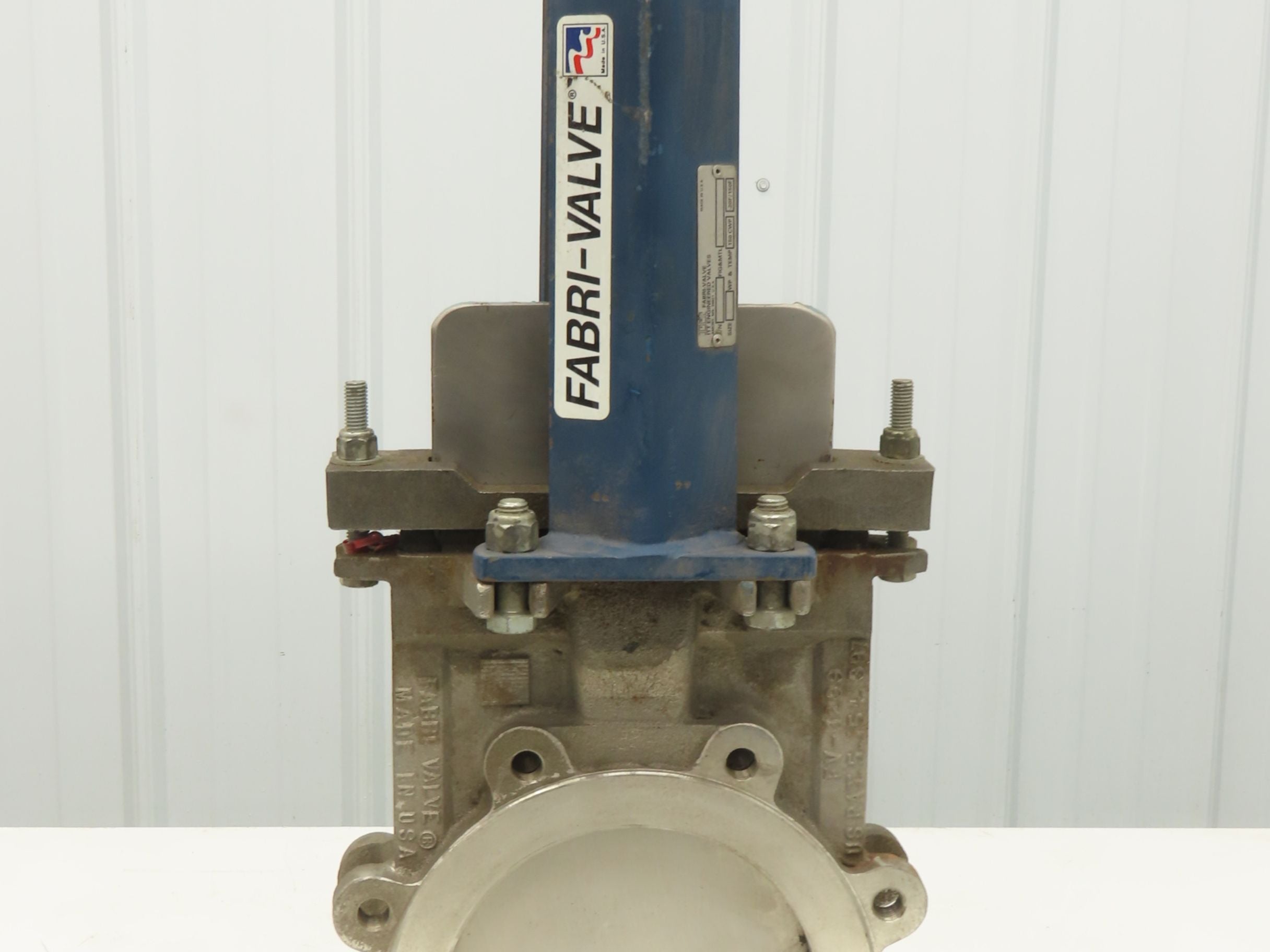 ITT Fabri-Valve C67R304 8" Stainless Knife Gate Valve Rising Stem 150 ...