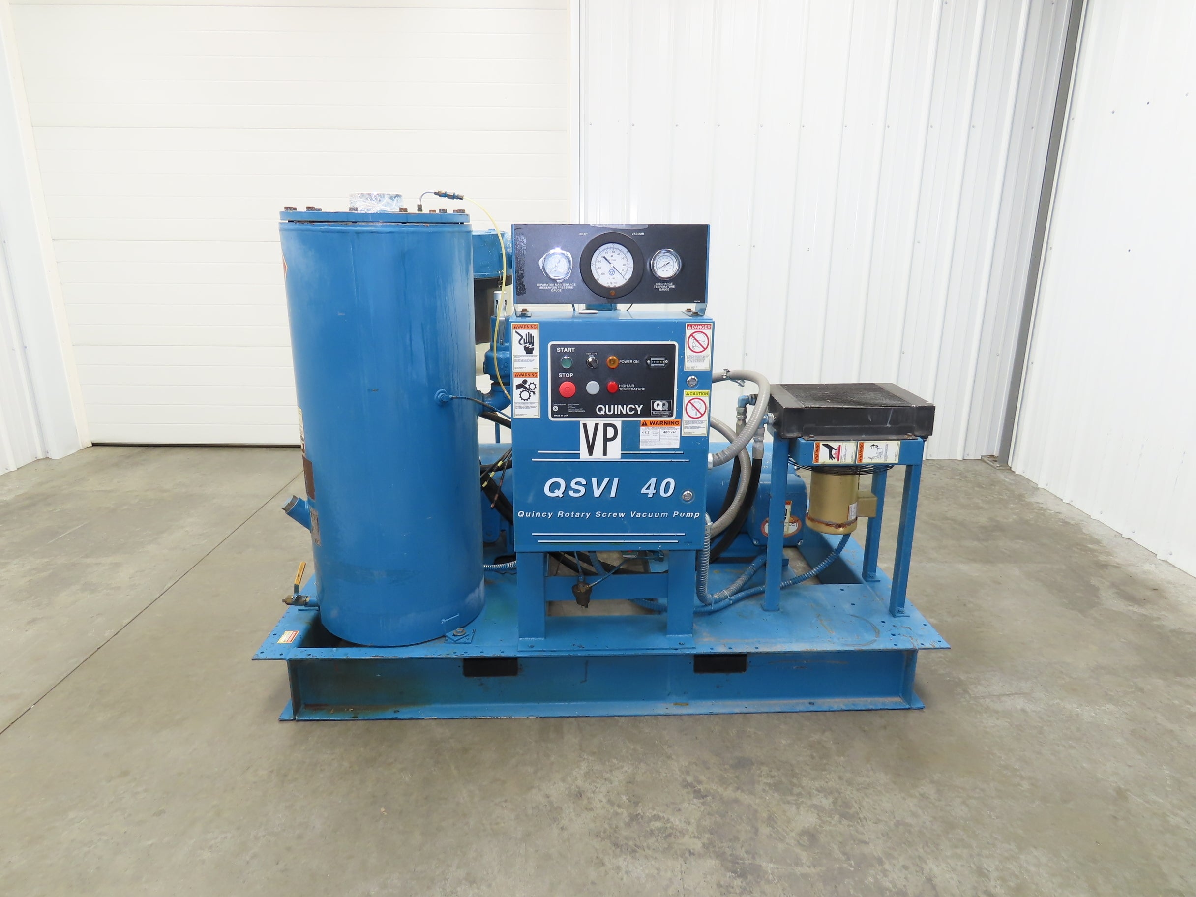 Quincy QSVI40ANN3H Rotary Screw Vacuum Pump 230/460V 40Hp Air Compress ...