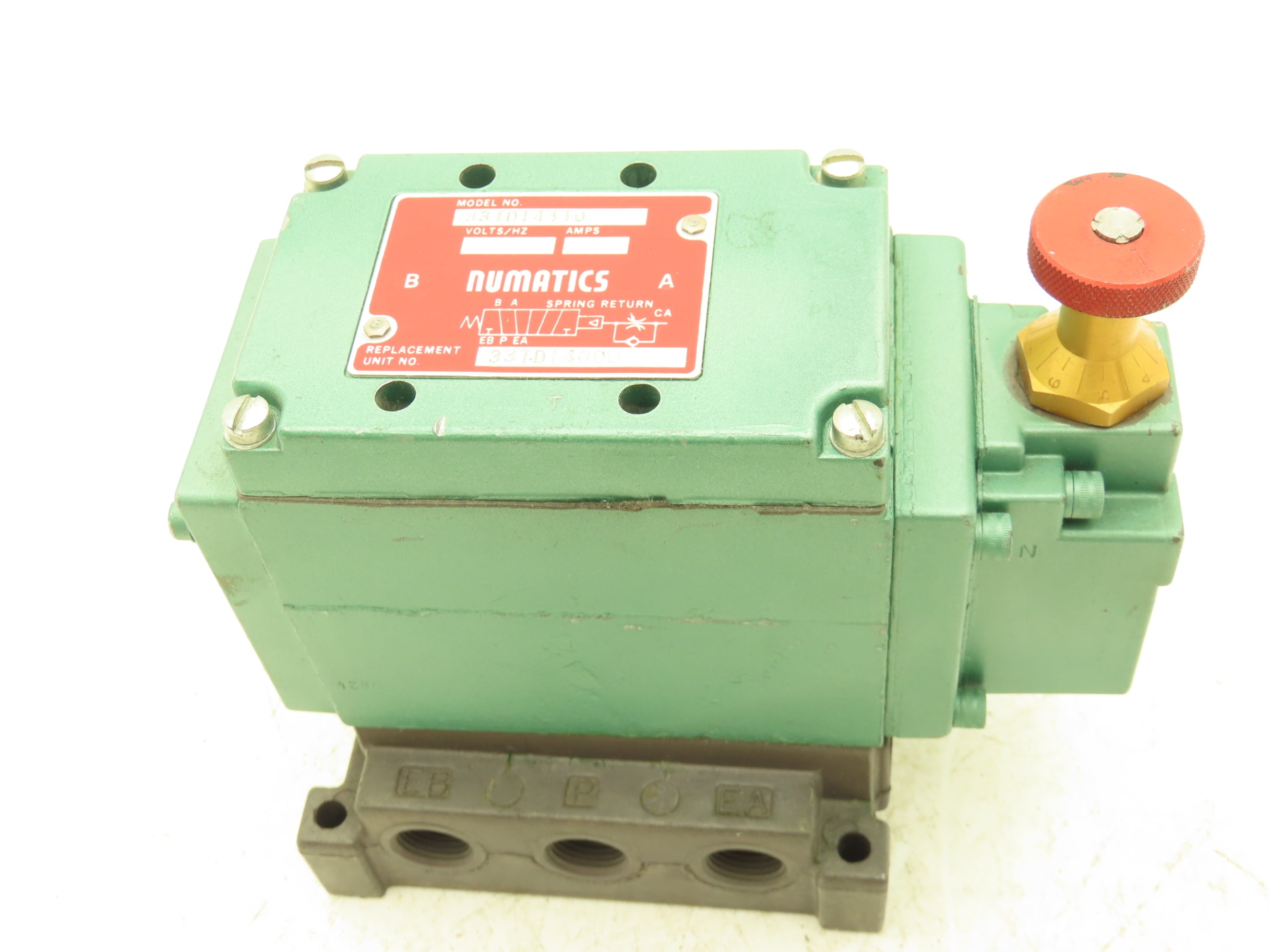 Numatics 33TDI4410 Pneumatically Activated Spool Valve Adjustable 3/8 ...