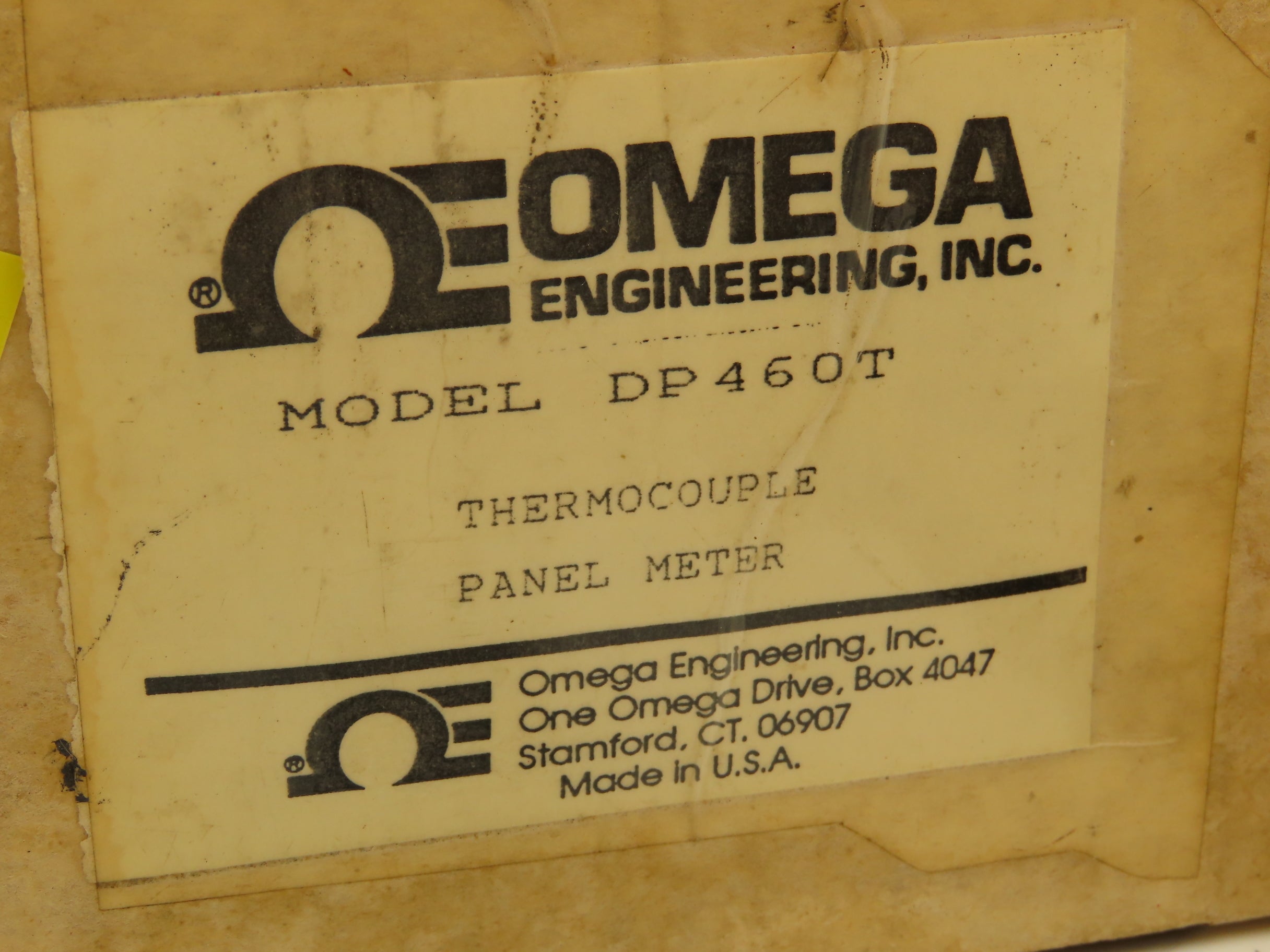 Omega DP460T Digital Panel Thermocouple Meter Display Unit 115VAC ...