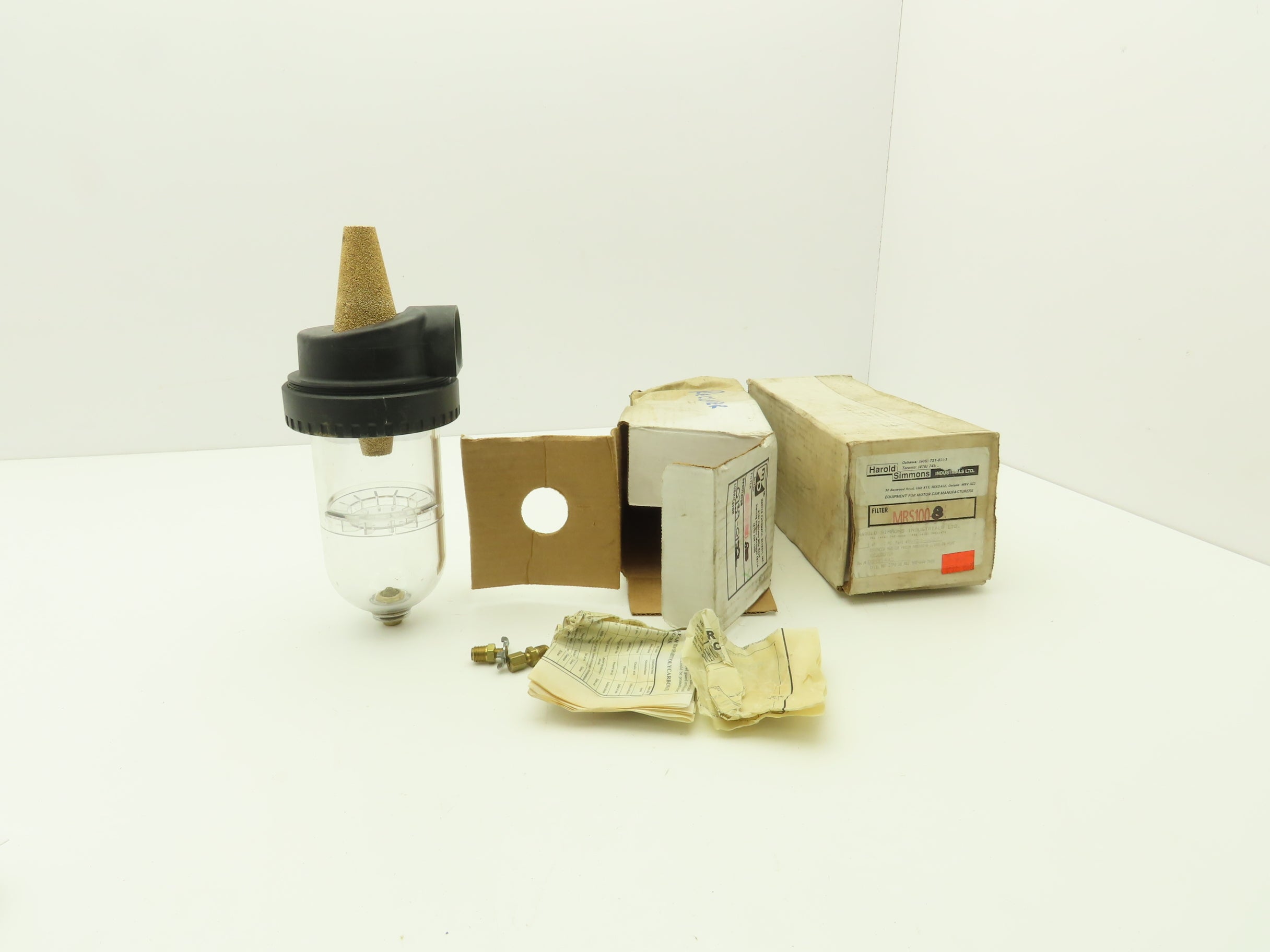 Master Pneumatic MRS100-8 Silencer Reclassifier Filter 1" NPT W/Drain ...