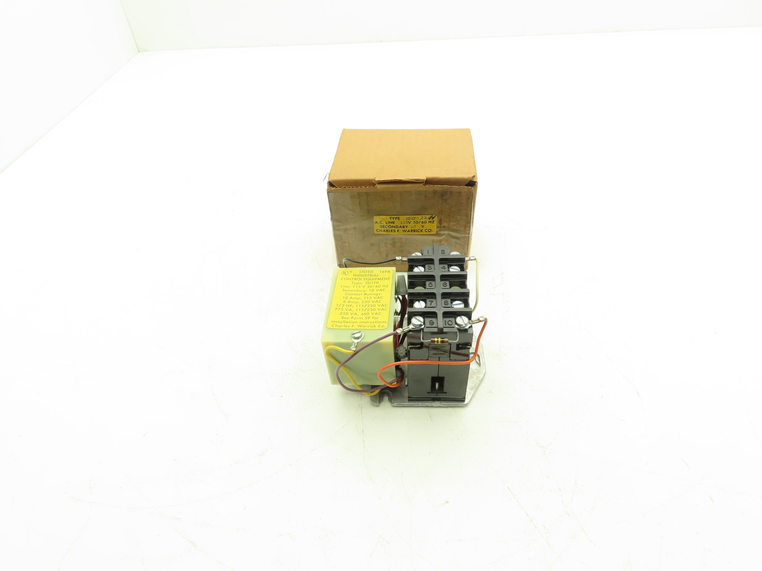 Warrick 2D1F0 Control Relay 115/230VAC 1/2Hp 10VDC Coil – ARROW ...