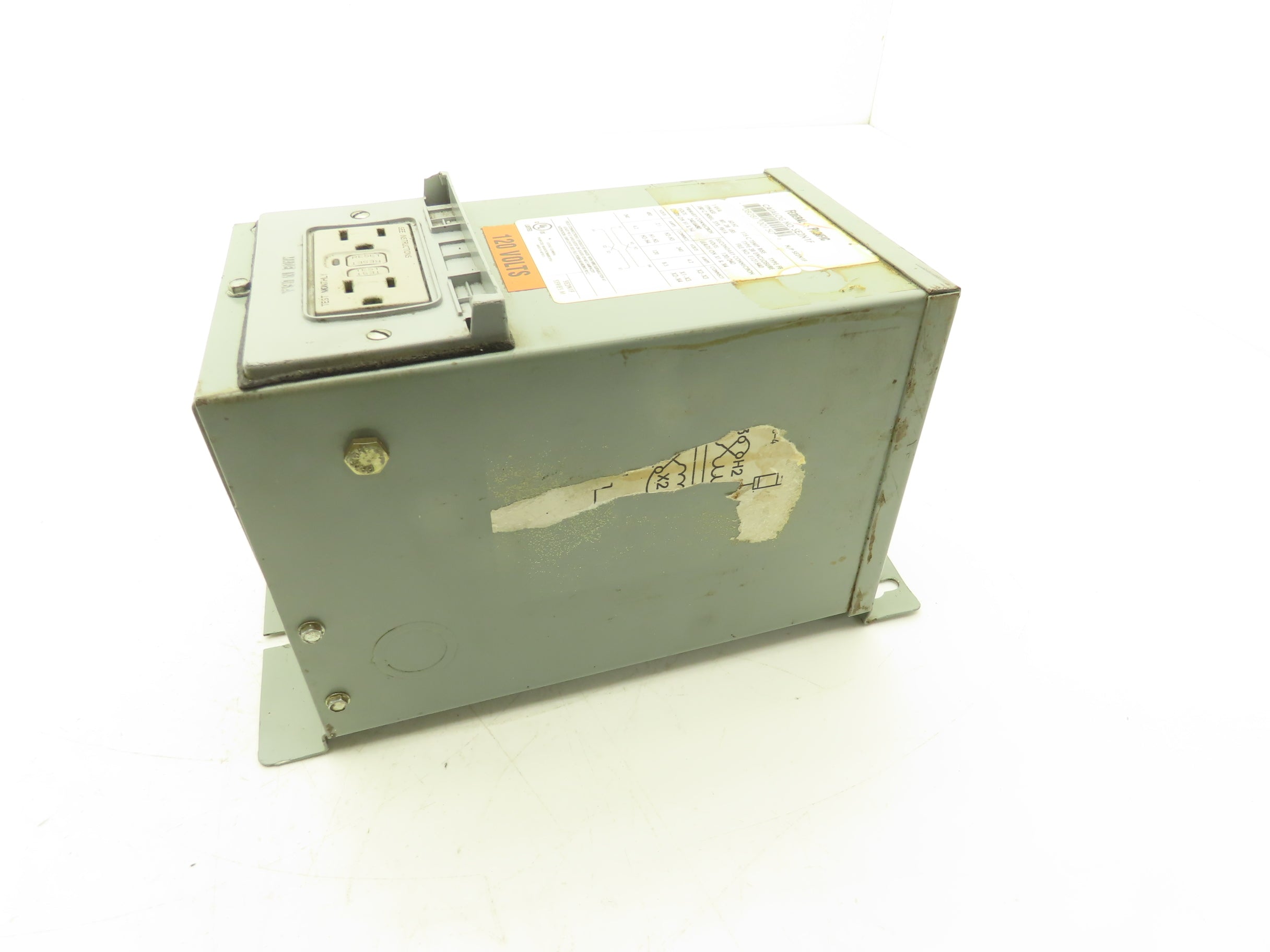 Federal Pacific Transformer 1KVA PRI 240/480V SEC 120/240V 1PH w/Recep ...
