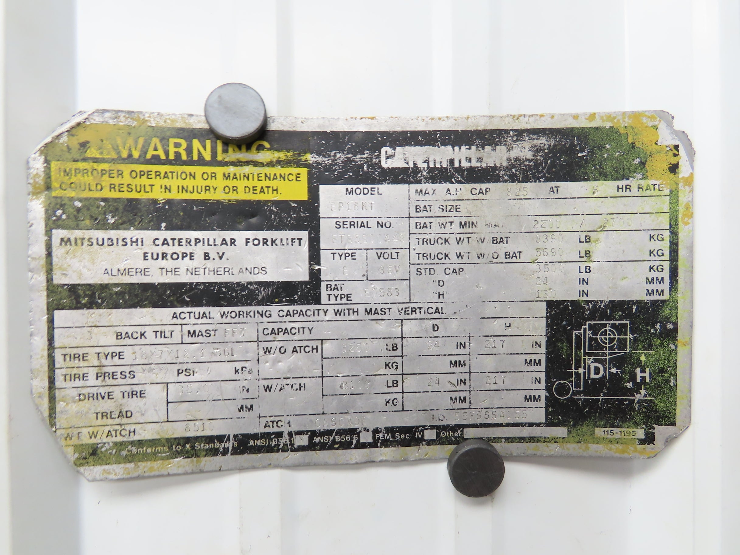 Caterpillar EP18KT Electric Forklift Hydraulic Power Steering Pump & M ...