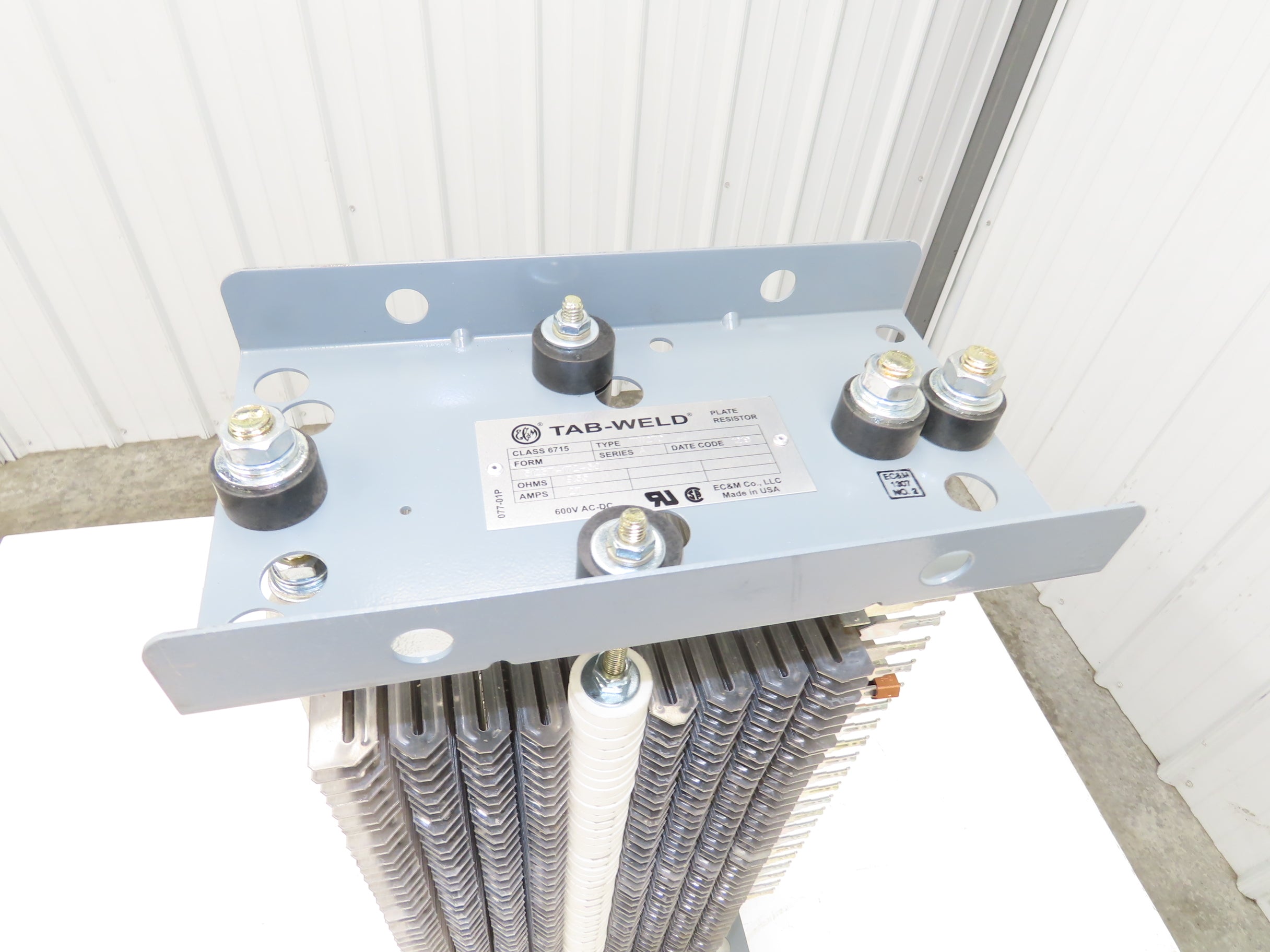 Tab Weld 6715 TW27D Tab Weld Crane Brake Plate Resistor 9.55 Ohms 27 A ...