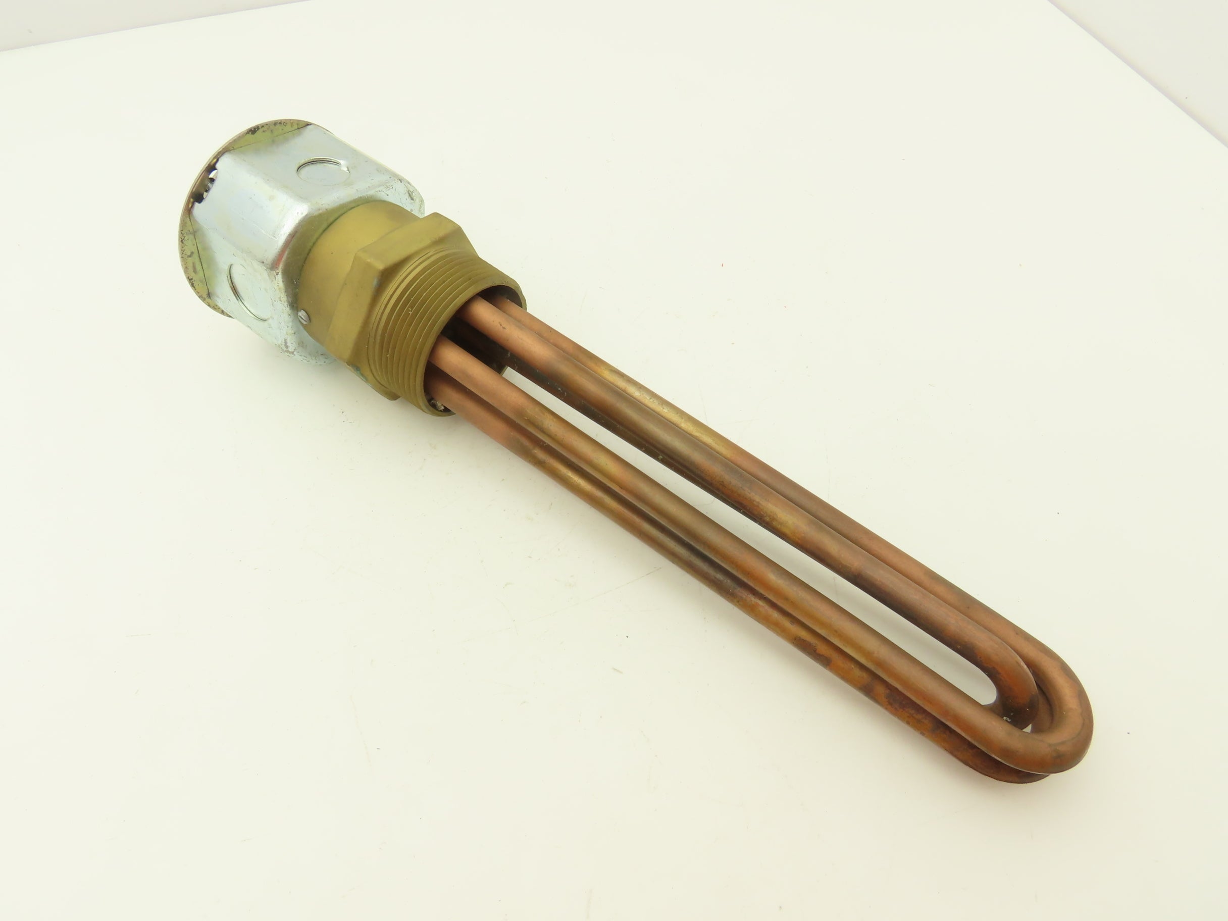 Indeeco 714LC1275 12" Immersion Heater 1500W 208V 1PH 2.5"NPT Screw Pl ...