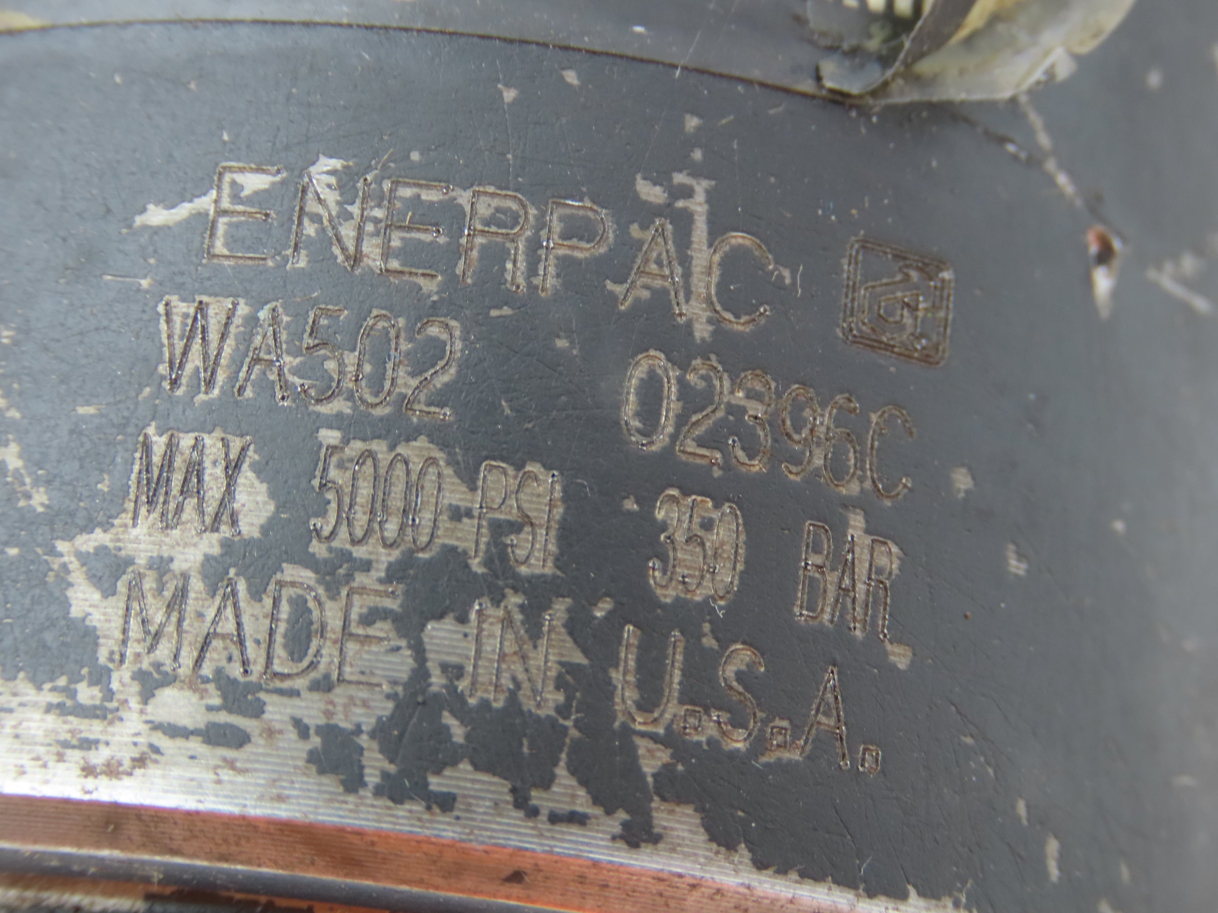 Enerpac AP502 Hydraulic Accumulator Valve 5000PSI W/Accumulator WA502 ...