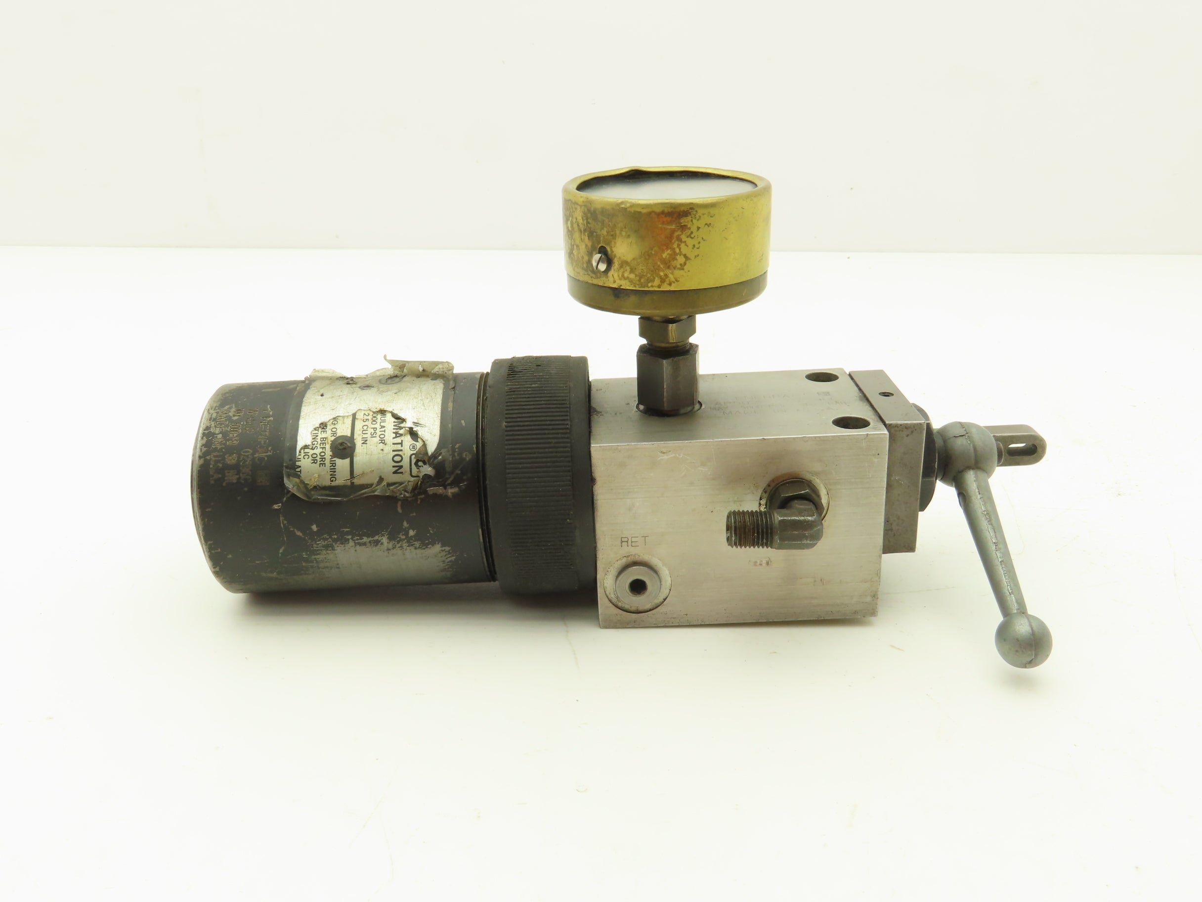 Enerpac AP502 Hydraulic Accumulator Valve 5000PSI W/Accumulator WA502 ...