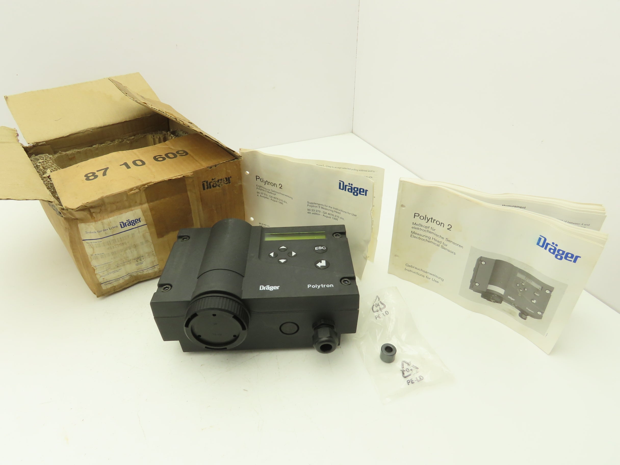 Drager Polytron 2 DCS1d/e Toxic Gas Detector Sensor Monitor Head 83128 ...