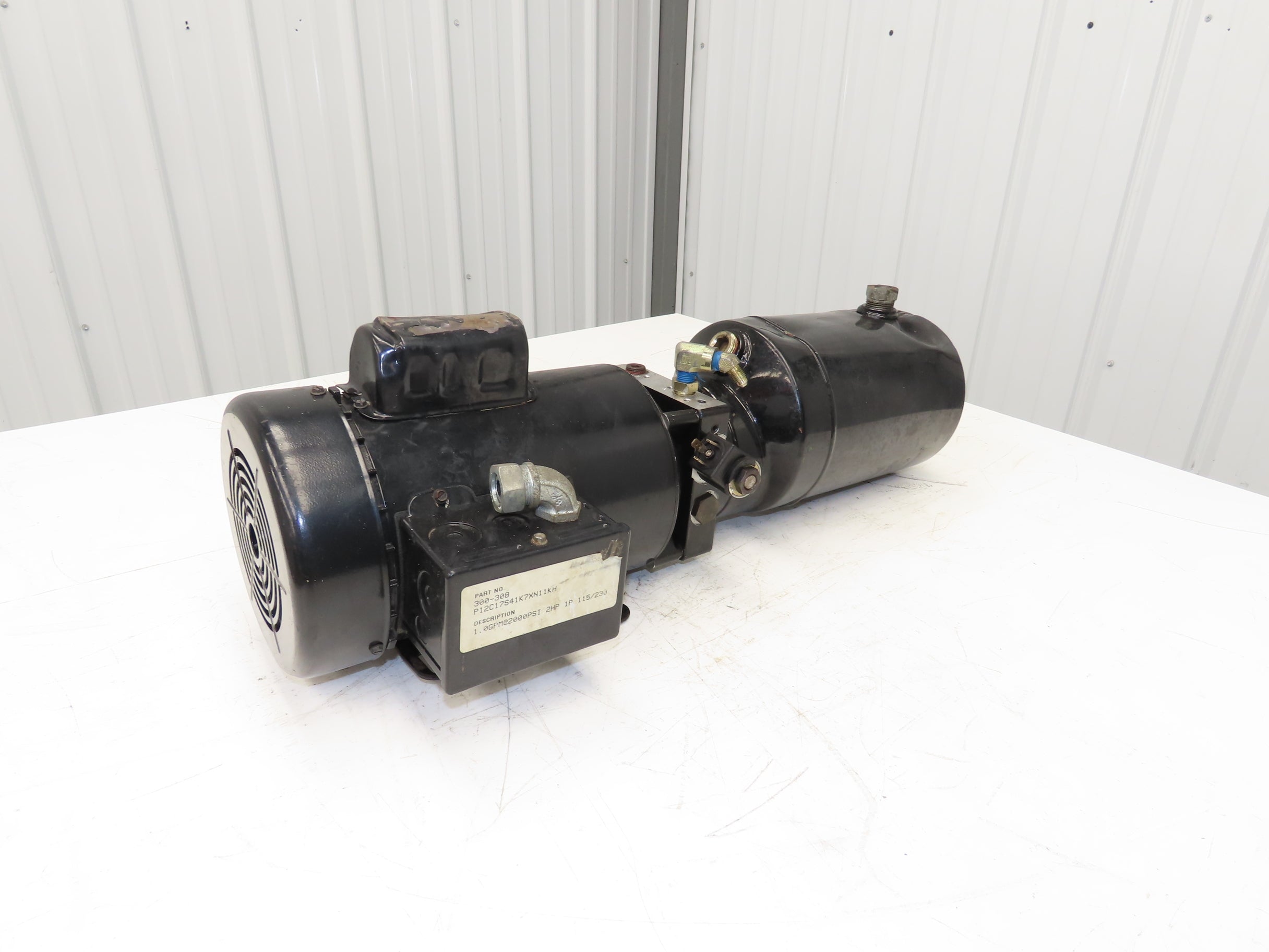 SPX P12C17S41K7XN11KH Hydraulic Power Unit 1Gal Tank 1GPM 2000 PSI 115 ...