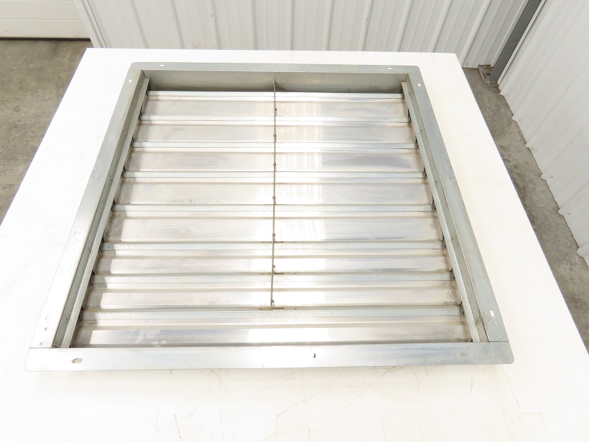 30x30" Aluminum Louvered Fan Shutter Felt Tip Gravity Louvers – ARROW ...