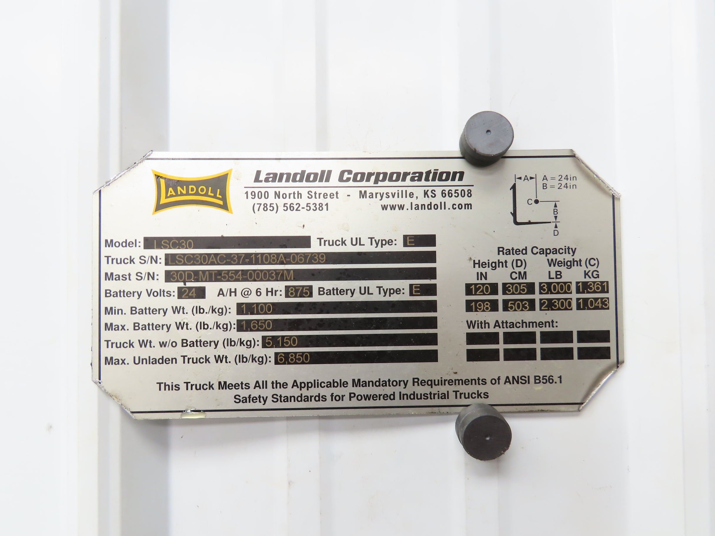 Landoll 072011-02 Mast Control 3 Lever Assembly W/Joystick Off LSC30 F ...