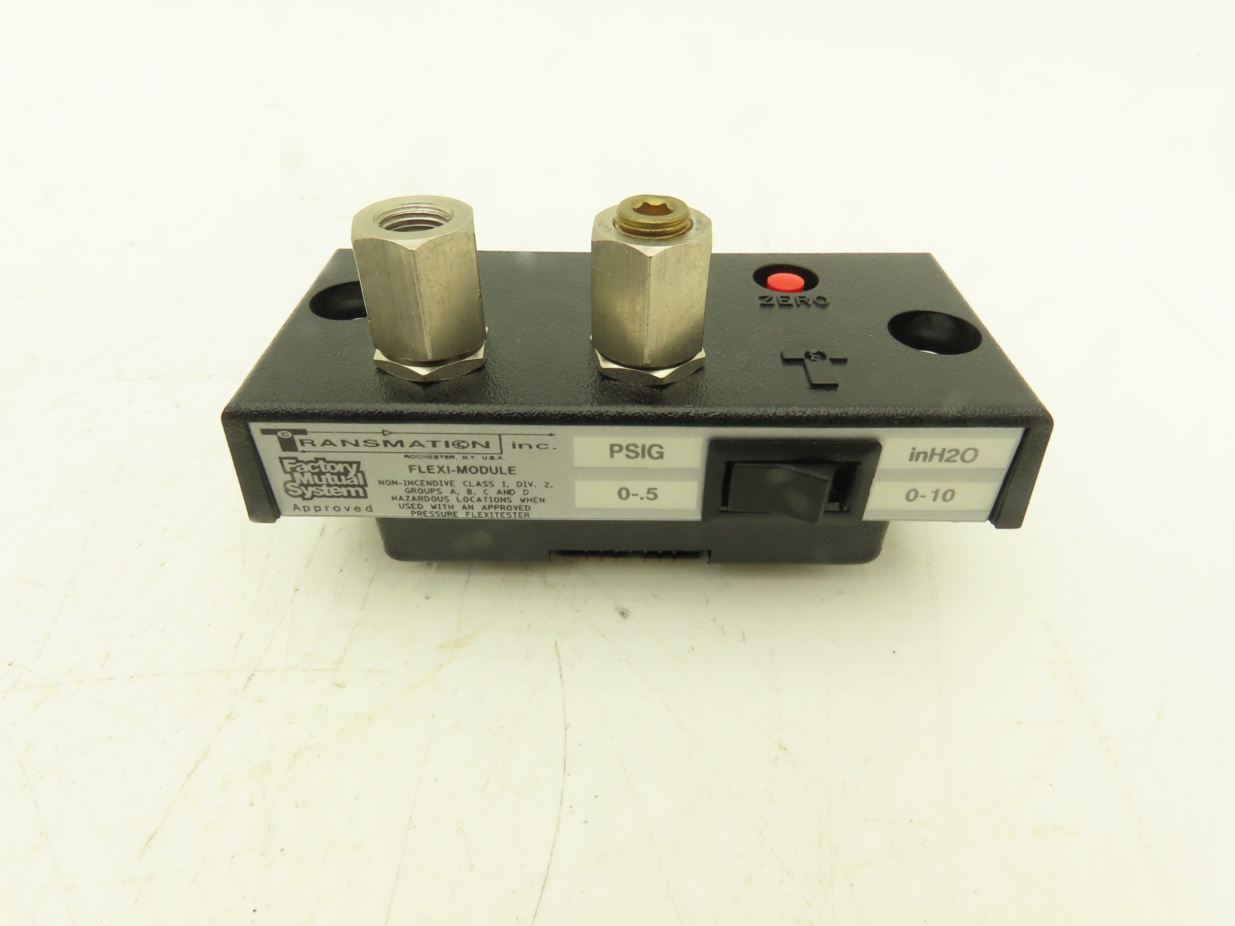 Transmation PD0121 Flexi-Module Pressure Transducer 0-0.5PSI 0-10 In H ...