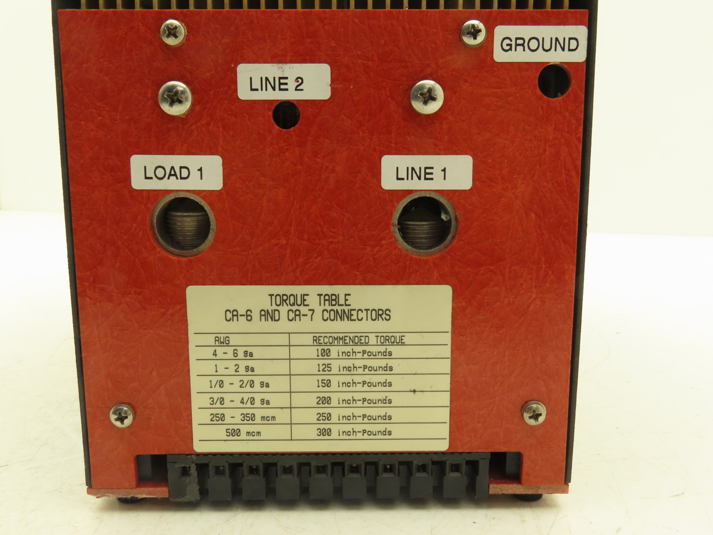 Control Concepts 1029C-V-575V-120A-R0/5V-IPOT Scr Power Controller 575 ...