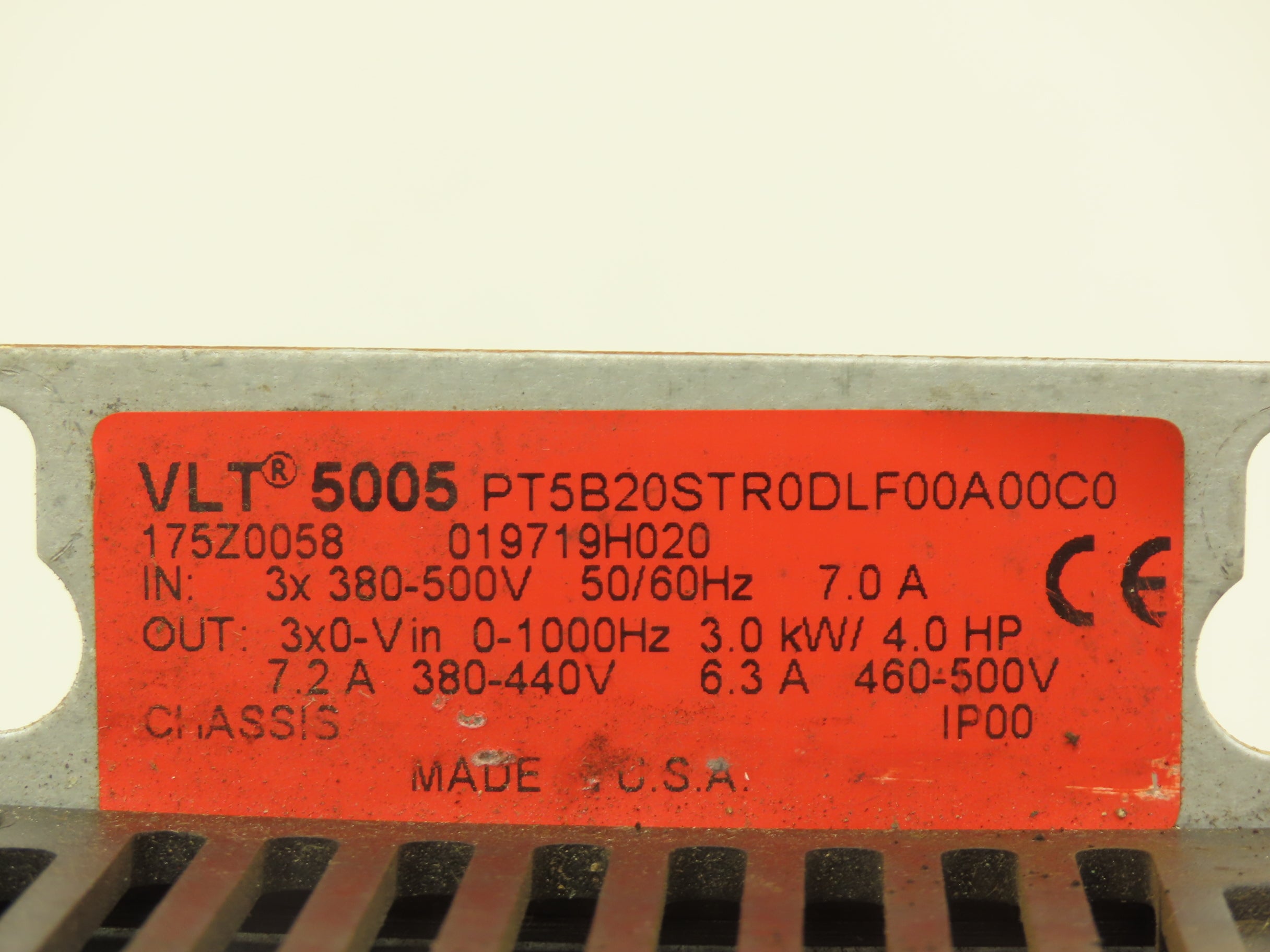 Danfoss VLT 5005 Variable Speed Drive AC Drive 3.0kW 4Hp 500V 3PH IP00 ...