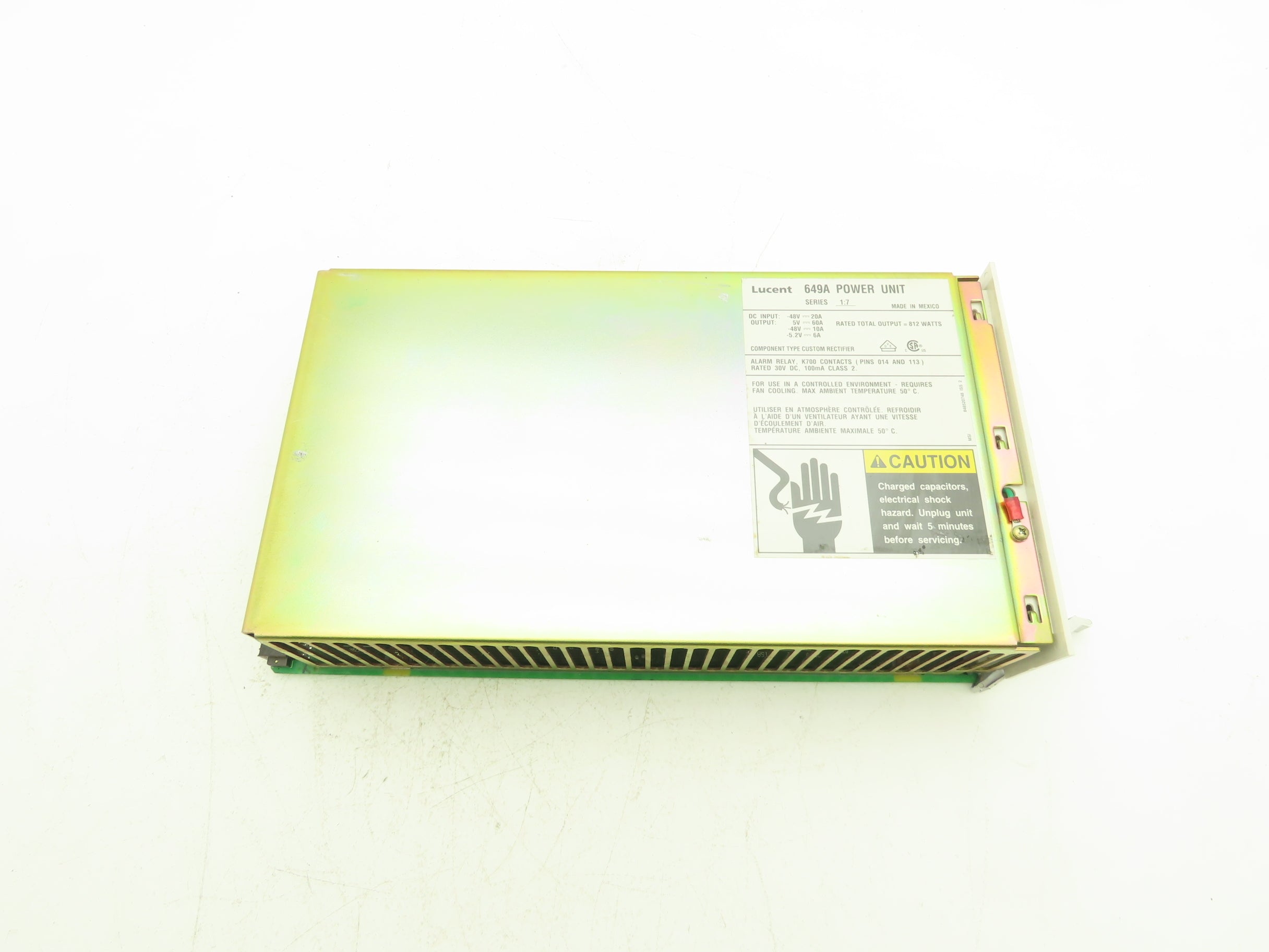 Lucent 649A Power Unit 48VDC Input/812 Watts DC Output Series 1:7 Brok – ARROW INDUSTRIAL SALES