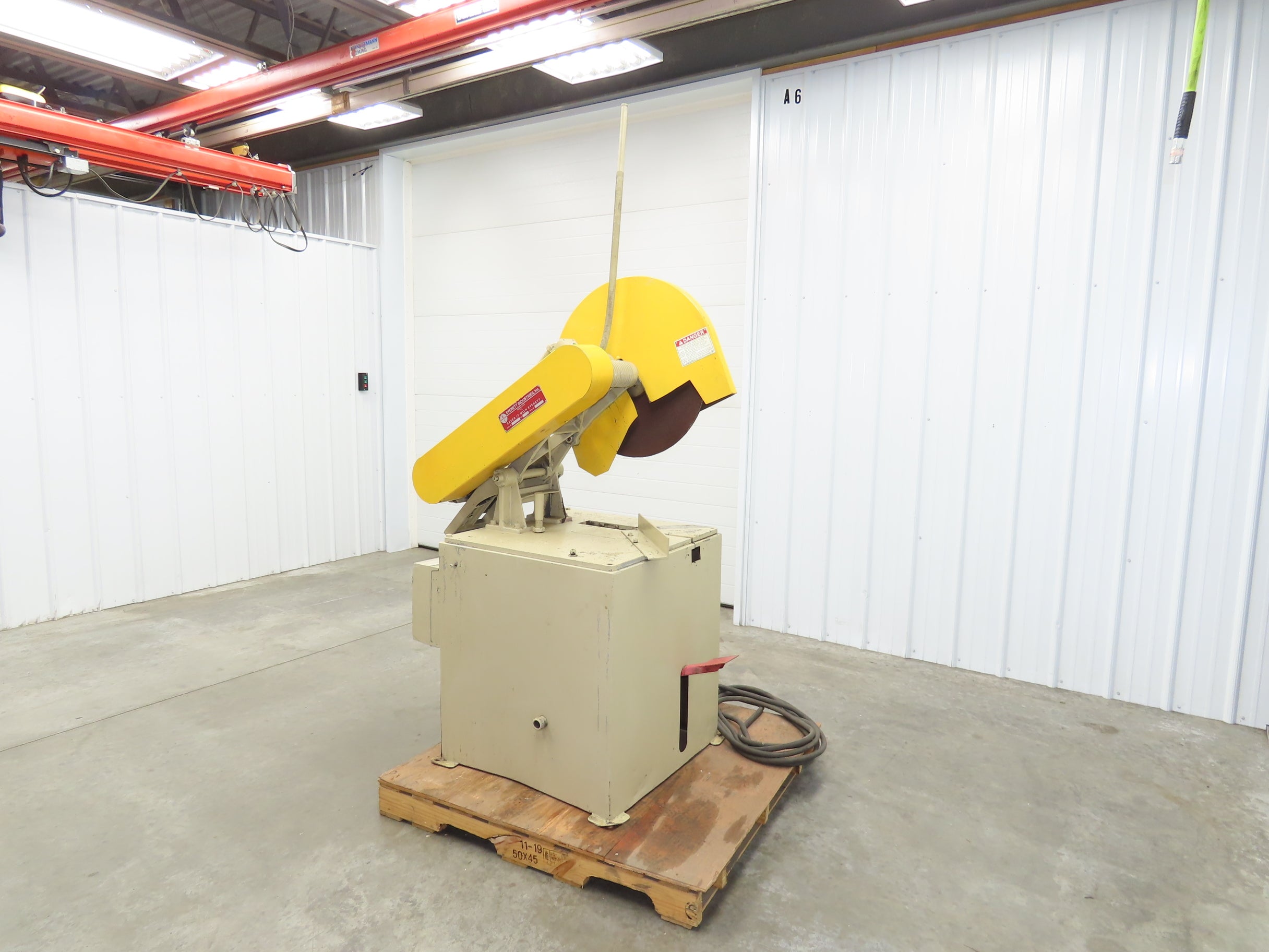 Everett 16-MIT Cut Off Abrasive Metal Saw 16" Blade Exhaust Blower 10H ...