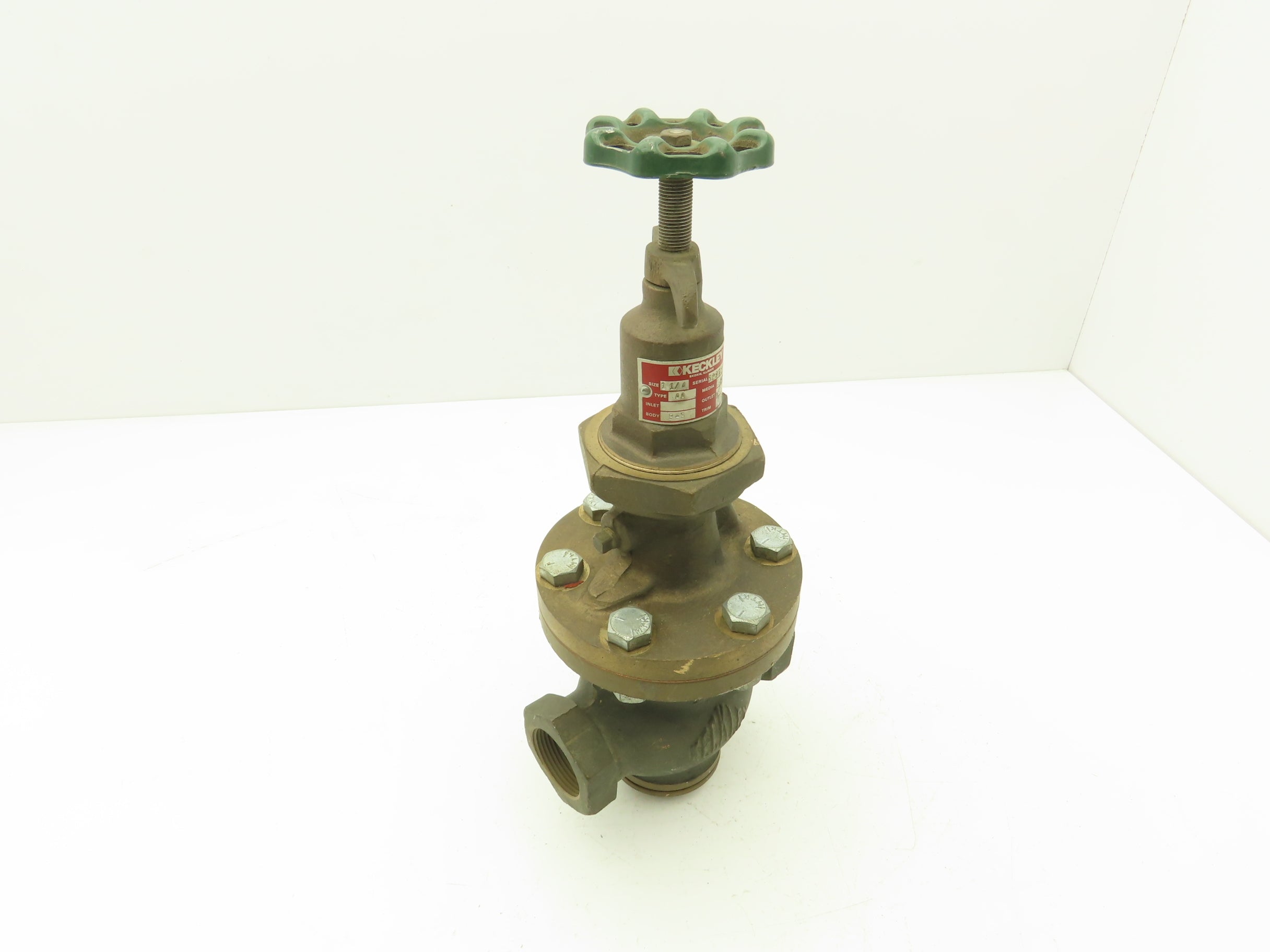 Keckley Valve AA Steam Pressure Regulating Control Valve 1-1/4"NPT Bro ...