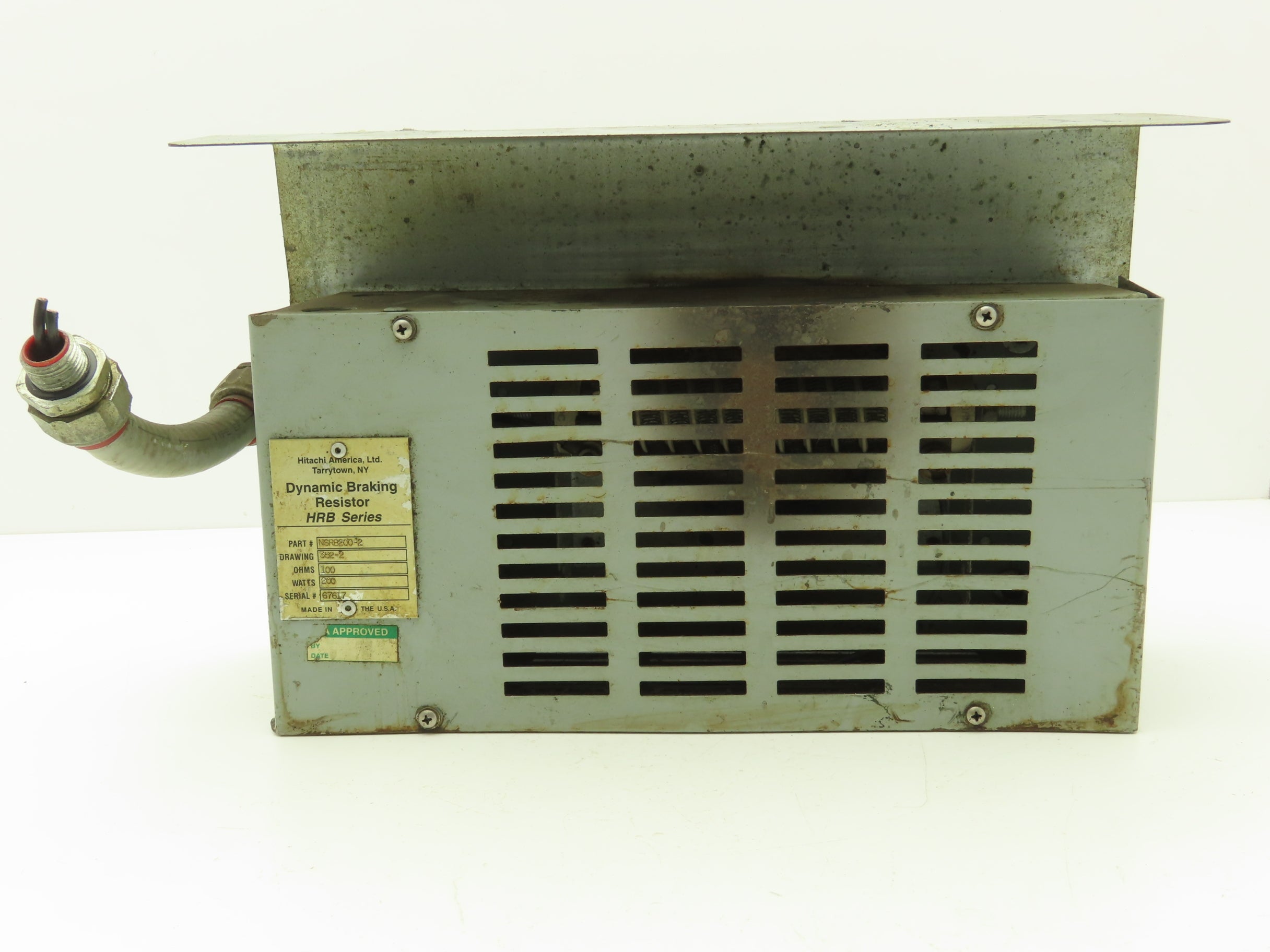 Hitachi NSRB200-2 Power Braking Resistor 200W 100O Ohm VFD Drive Brake ...