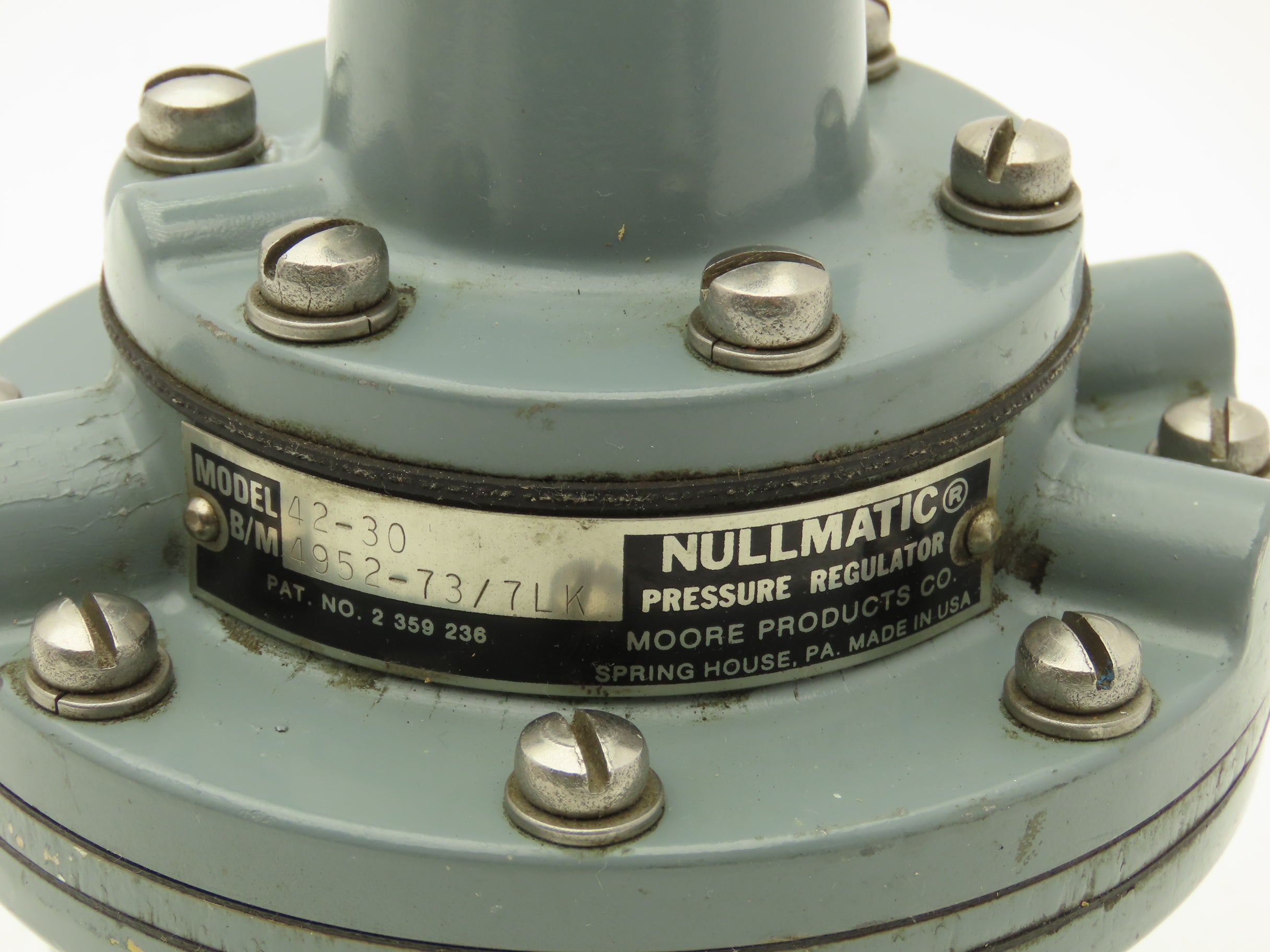 Moore Nullmatic 42-30 Pneumatic Air Pressure Regulator 1/2"NPT Brass ...