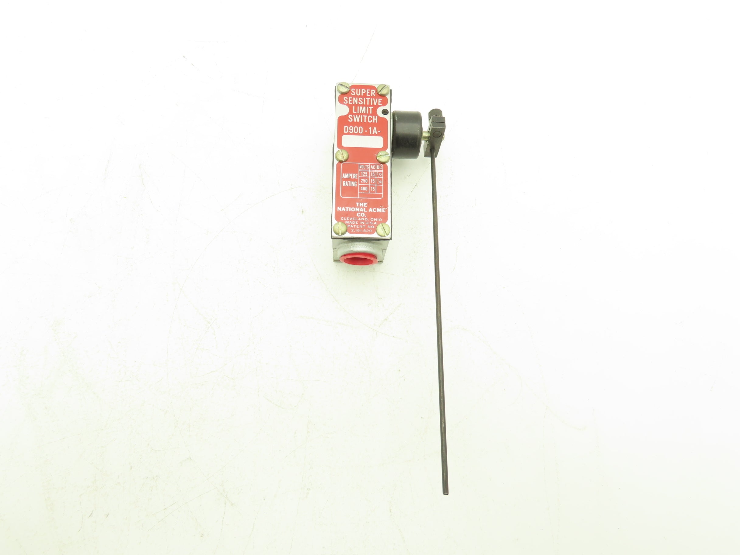 National Acme Co D900-1A Limit Switch Super Sensitive 125/250/460VAC ...