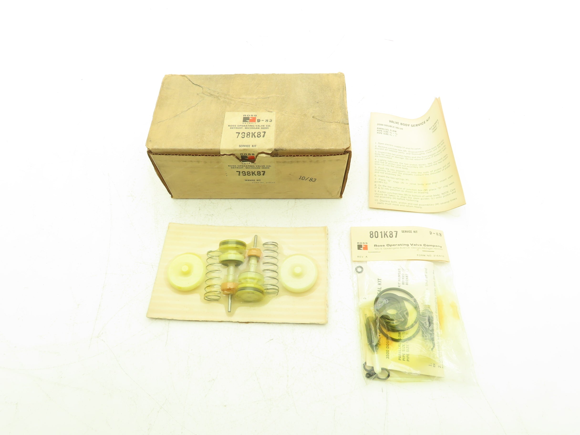 ROSS 798K87 Valve Body Service Kit O-Rings Seals Springs Plungers Disc ...