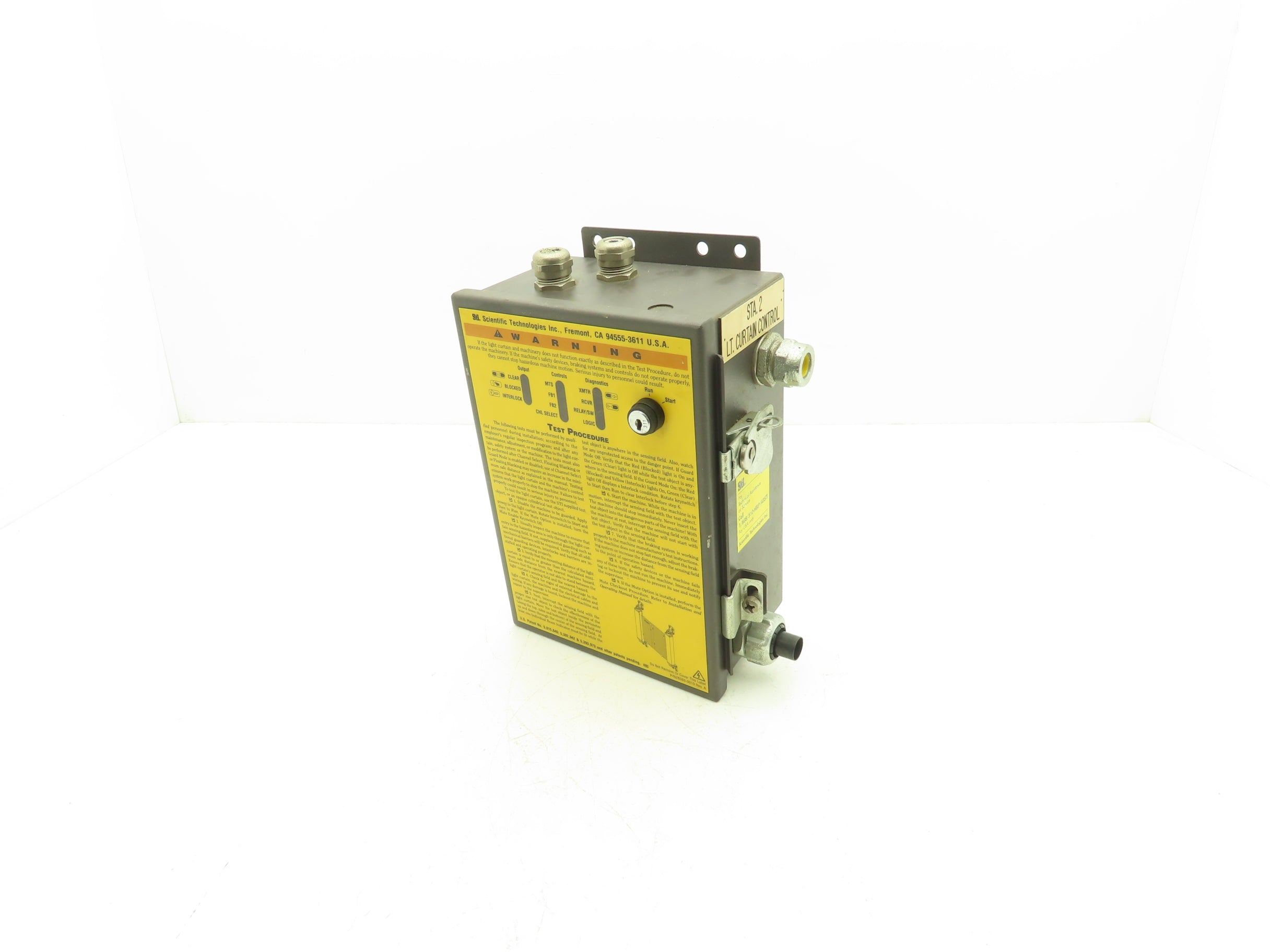 STI 42748-4120 MicroSafe Light Curtain Control Box MC42D-2-DC 0.3-9M R ...