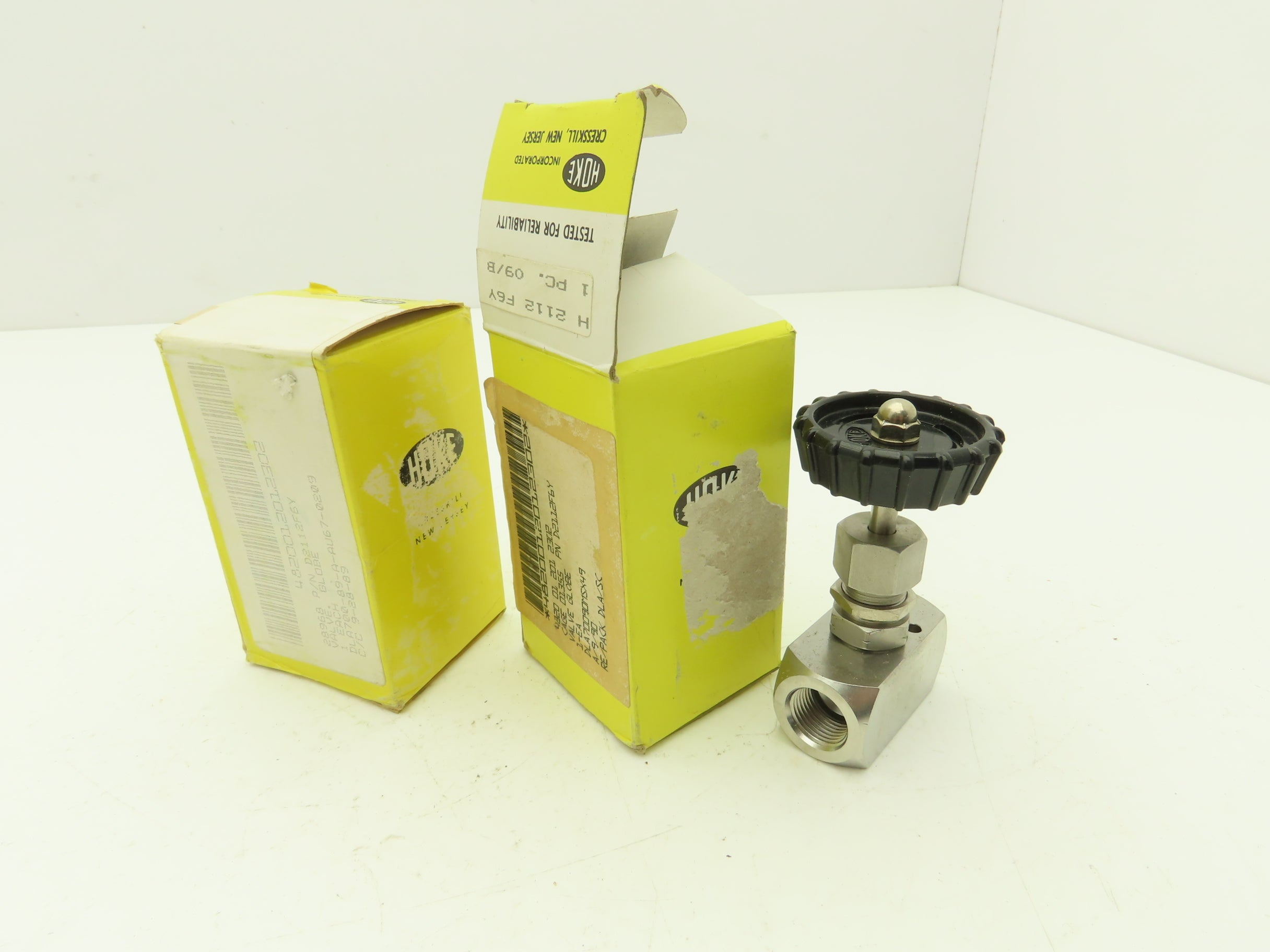 Hoke 2112 F6Y Hydraulic Needle Valve Bar Stock Screwed Bonnet 316 SS L ...