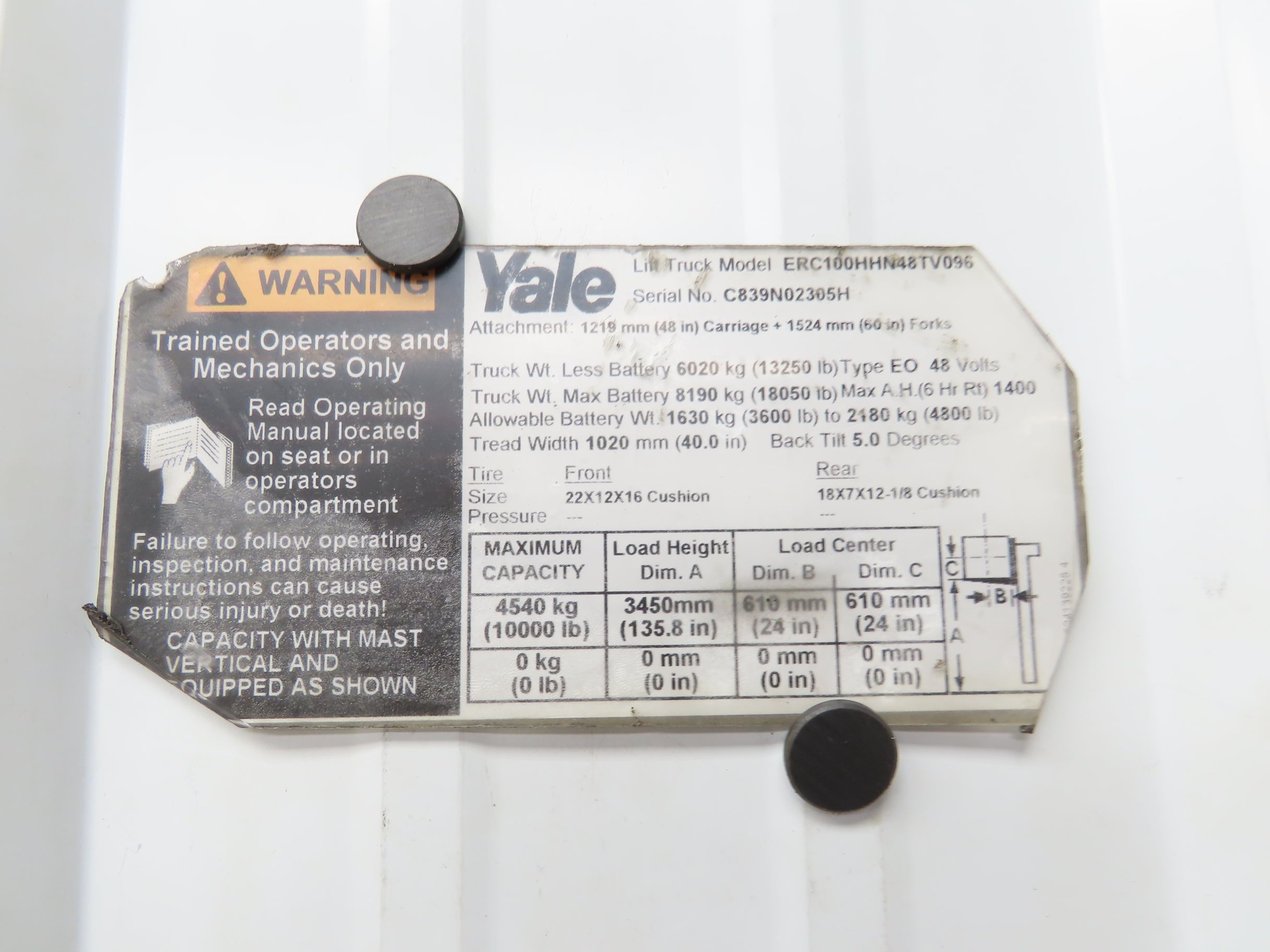 Husco 5000-C429 D Hydraulic 3-Spool Forklift Mast Control Valve Off ER ...