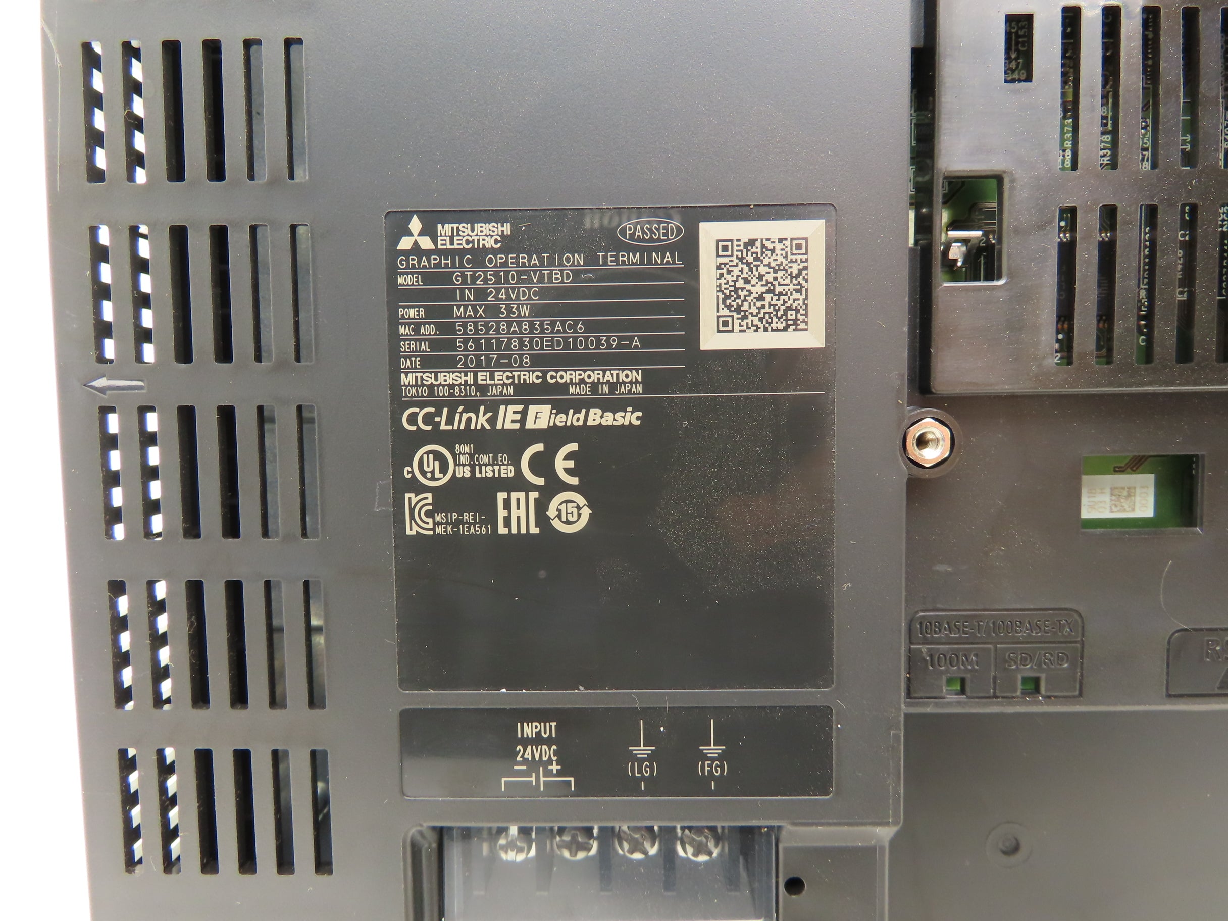 Mitsubishi GT2510-VTBD 10.4" VGA Color Touch Panel 640x480p 24VDC TFT ...