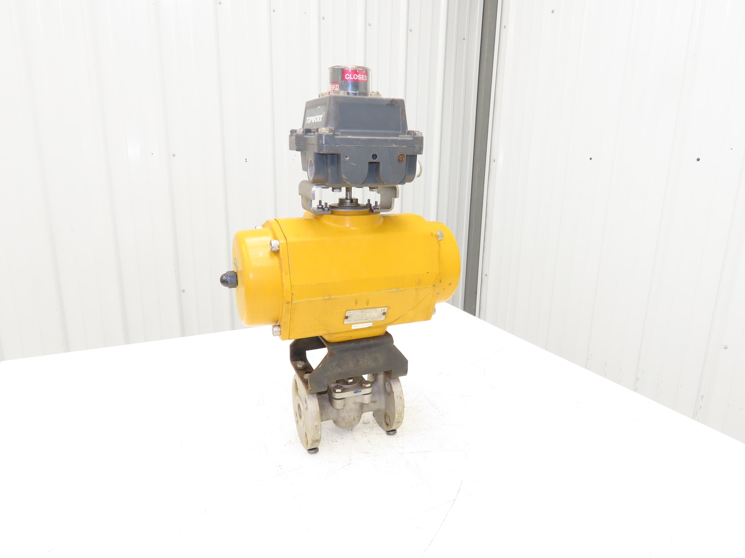 Tufline 0367 1" Flanged 300 Stainless Plug Valve Pneumatic Actuator ...