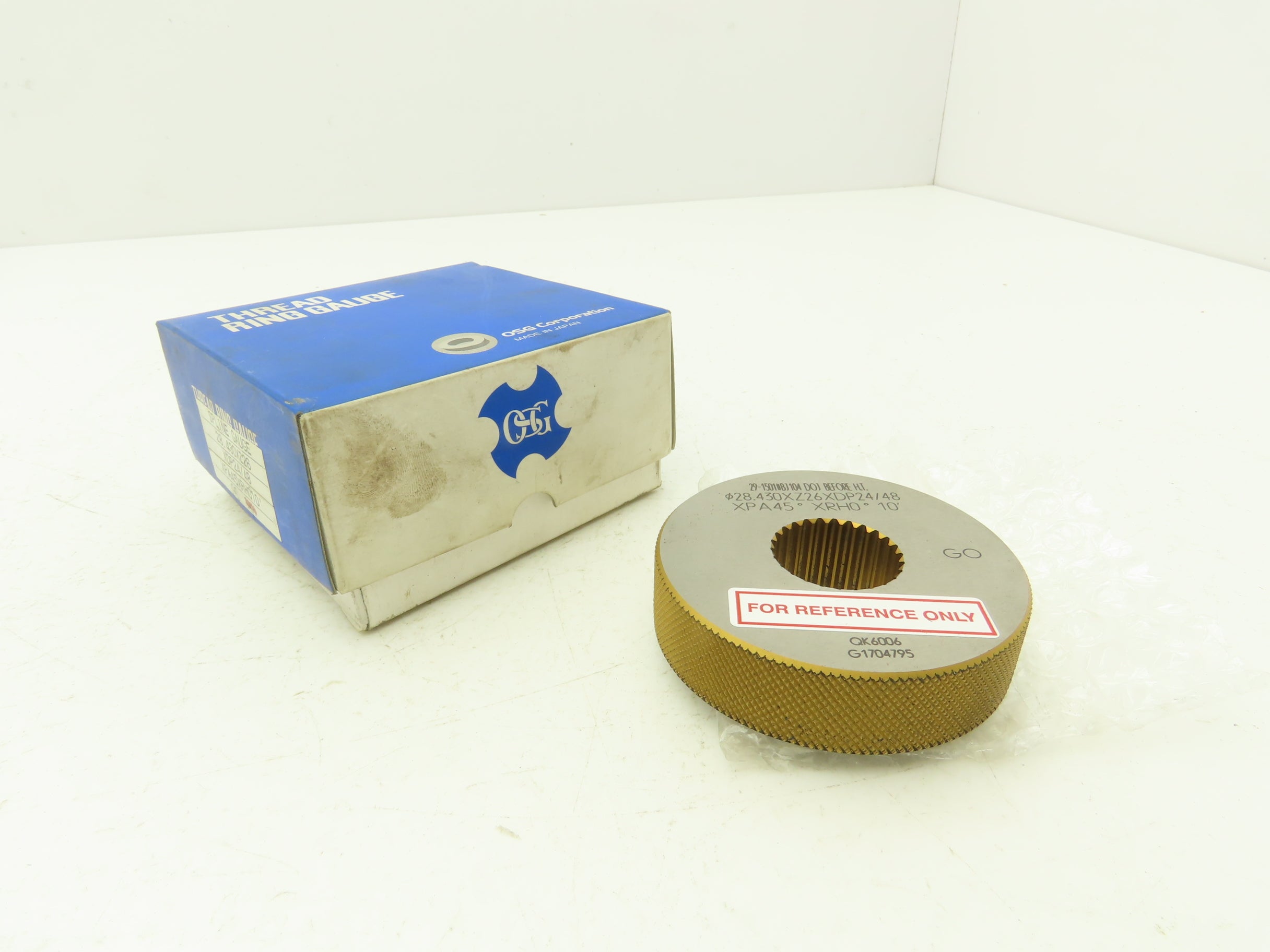 OSG Spline Threaded Ring Gauge XPA45° XRH0° Inspection Go / No Go ...