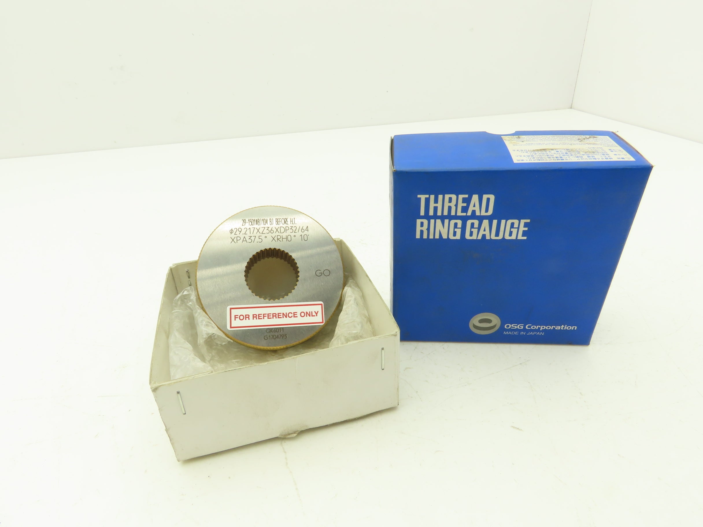OSG Spline Threaded Ring Gauge XPA37.5° XRH0° Inspection Go / No Go ...