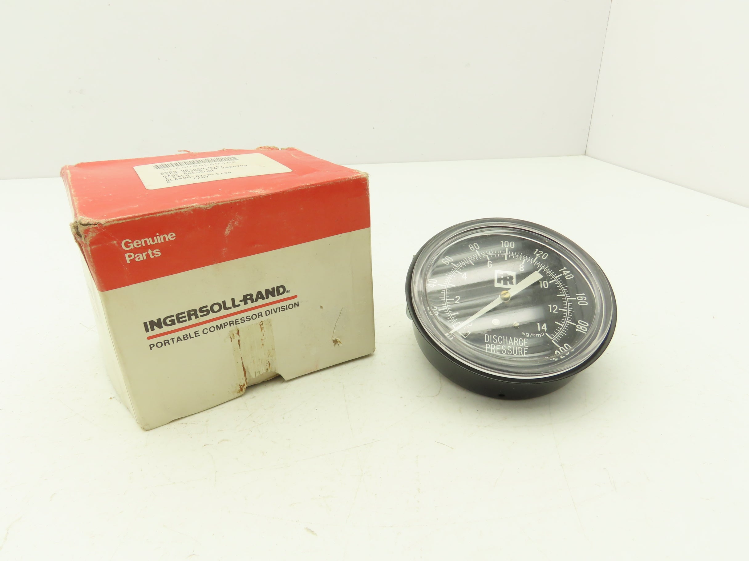 Ingersoll Rand 2R26709 Discharge Pressure Gauge 0-200 PSIG 1/8" NPT Re ...