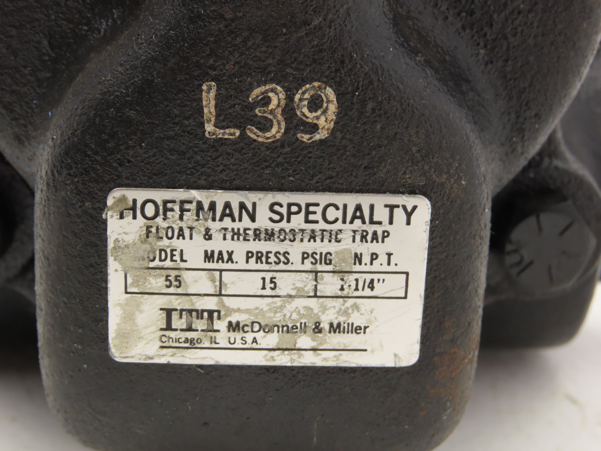 ITT Hoffman Specialty Model 55 Float & Thermostatic Steam Trap 15PSI 1 ...