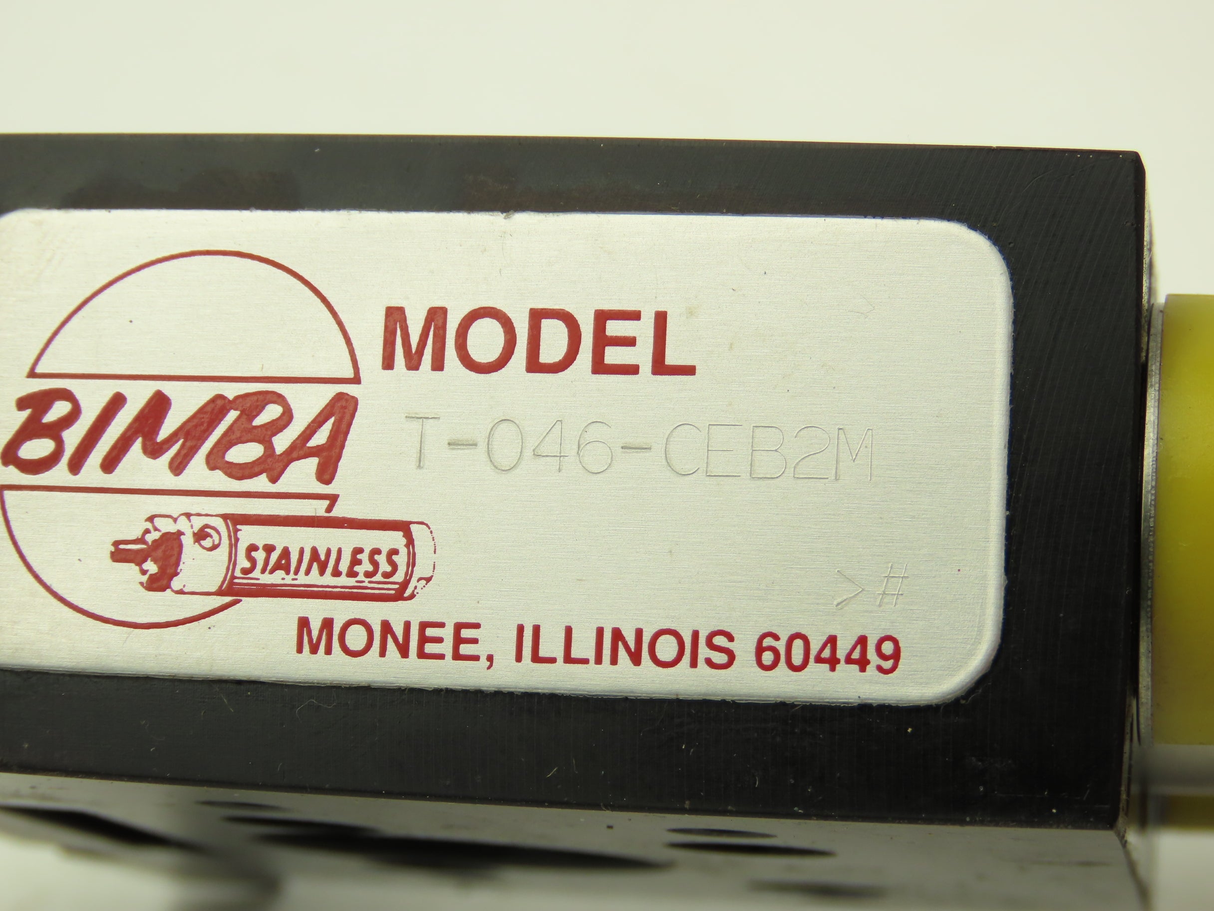Bimba T-046-CEB2M Pneumatic Linear Bearing Thruster Actuator Cylinder ...