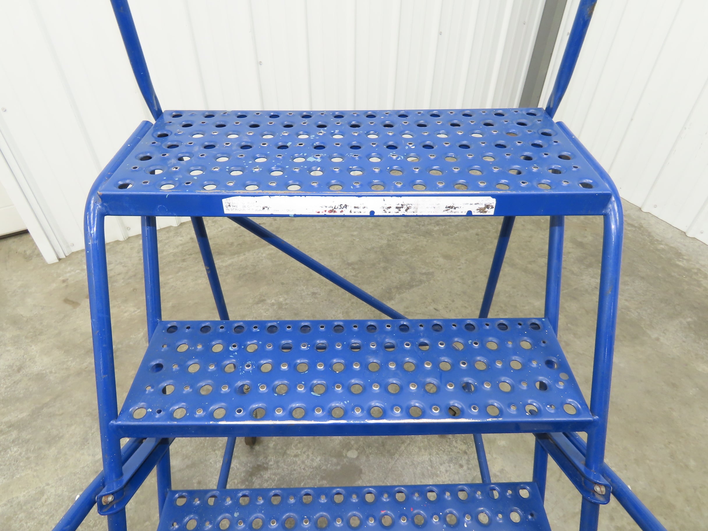 Ballymore Rolling Ladder 4 Step 10" Work Platform 38" Top Step 300lbs ...