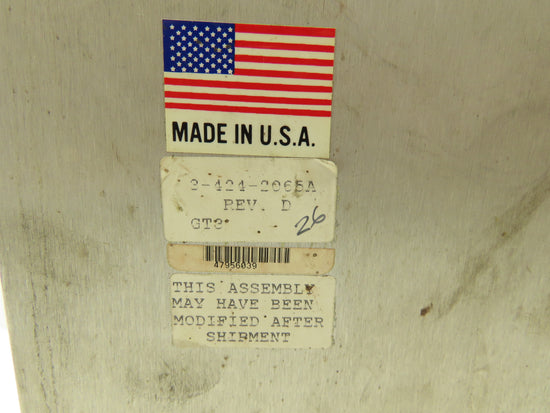 Cincinnati Milacron 3-424-2065A Camac VST Controller Control Panel Rev ...