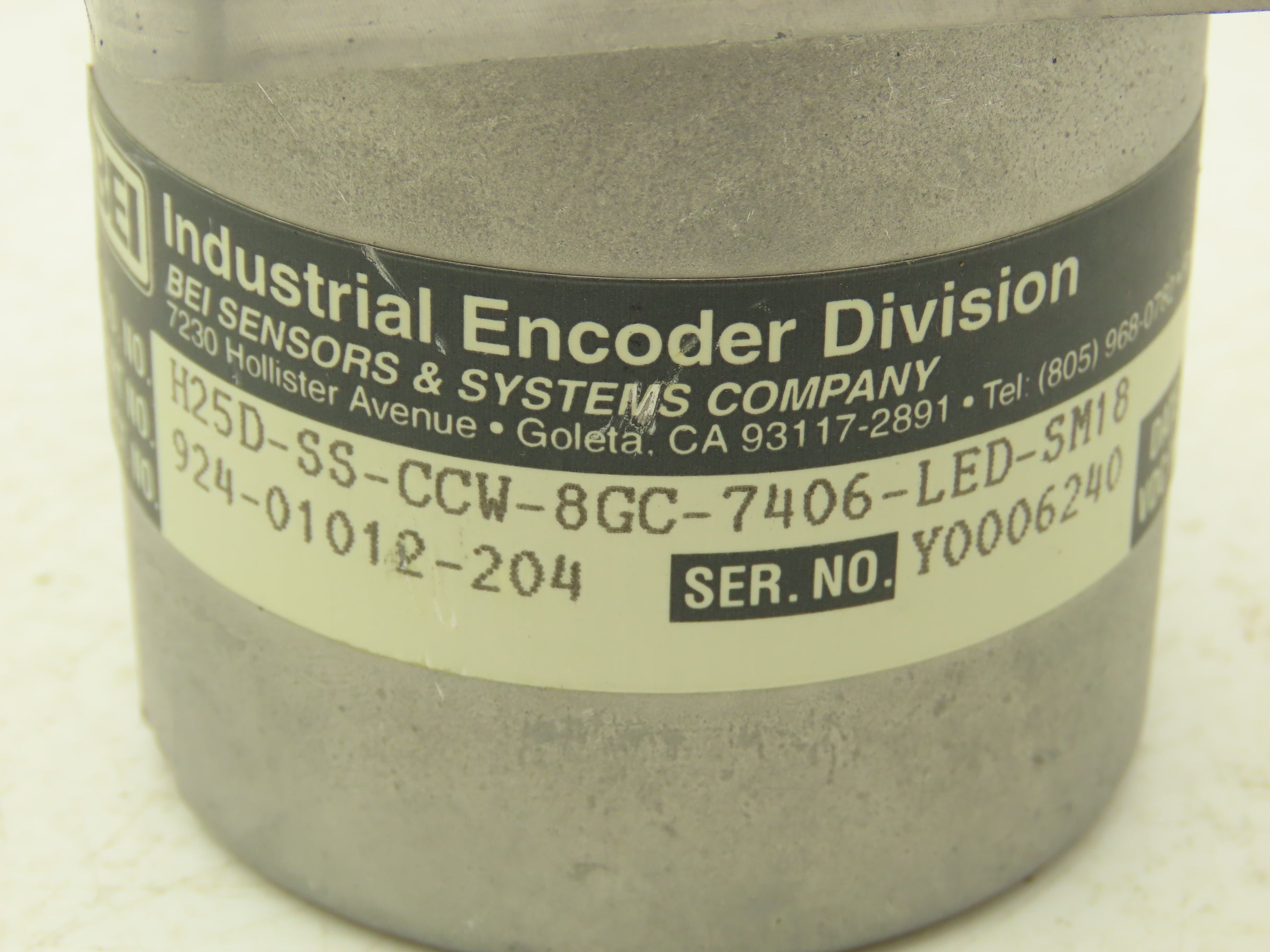 BEI Technologies H25D-SS-CCW-8GC-7406-LED-SM18 Rotary Encoder 10-Pin 5 ...