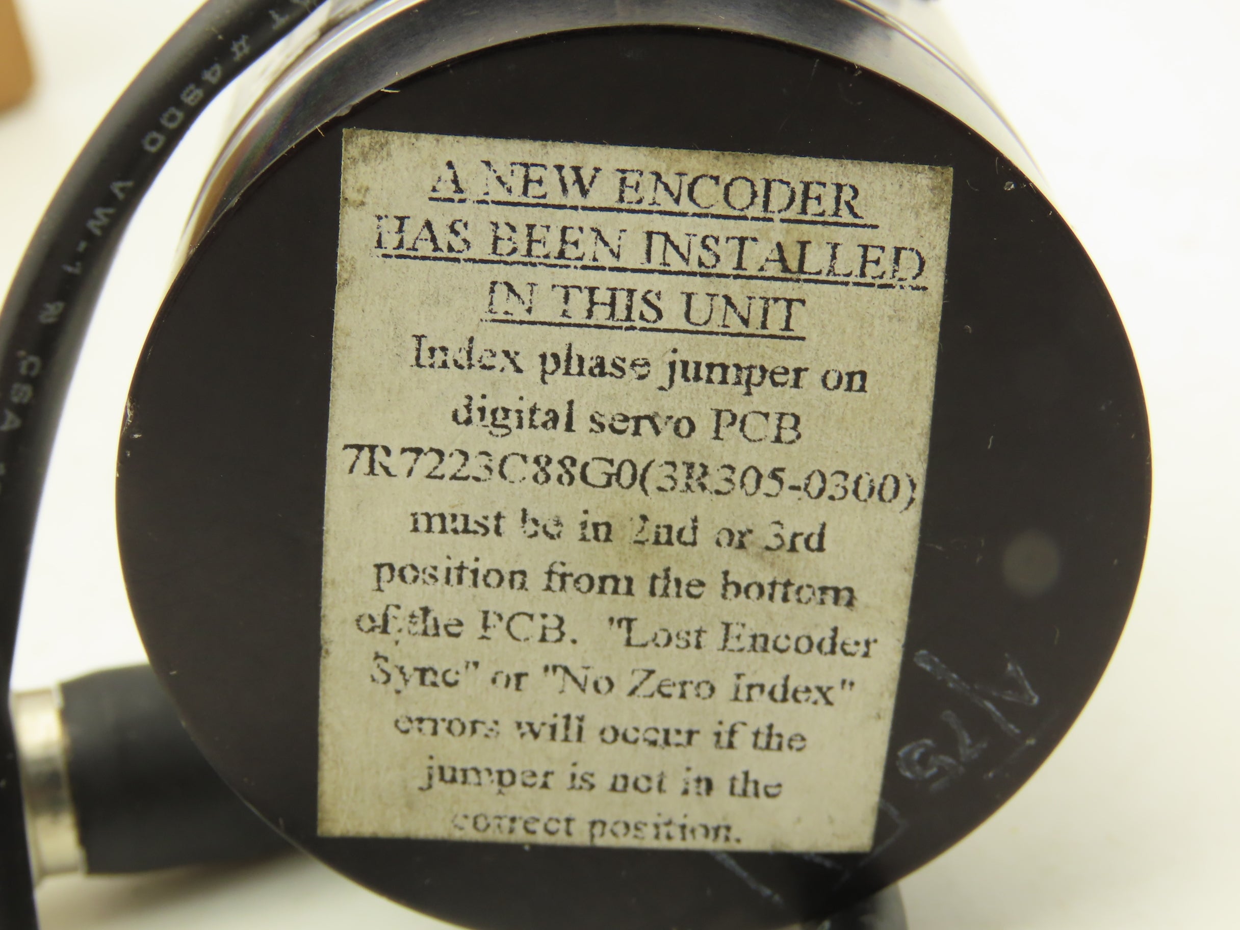 Advance Research X7R7223C30G-03 Rotary Encoder Puma Unimation 250 Line ...