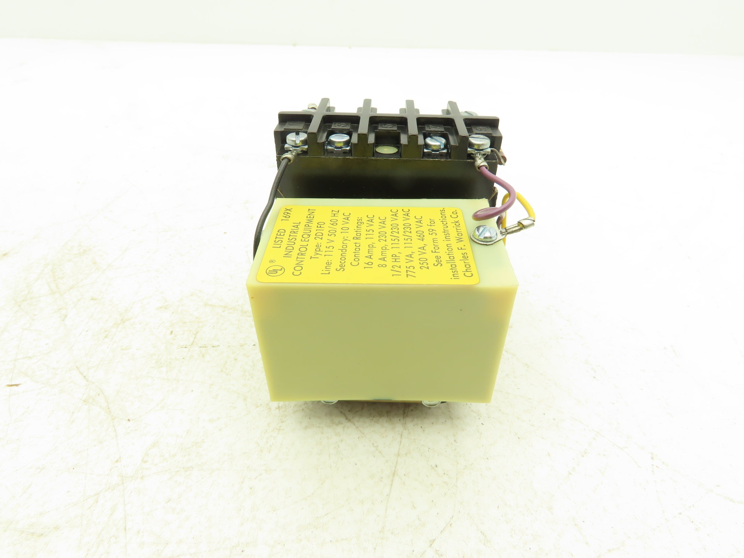 Warrick 2D1F0 Control Relay 115/230VAC 1/2Hp 10VDC Coil – ARROW ...